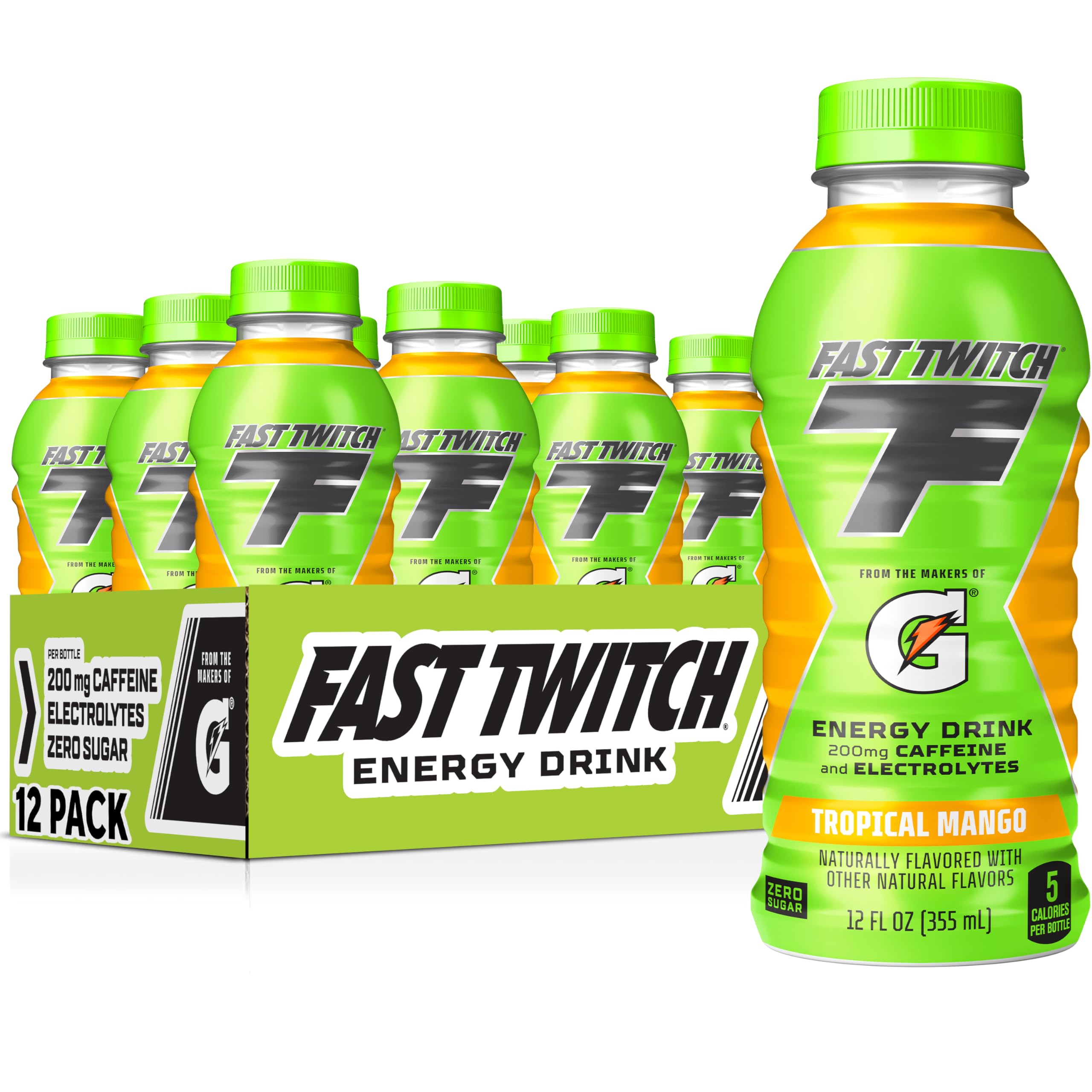 Amazon.com : Fast Twitch Energy drink from Gatorade, Tropical Mango ...