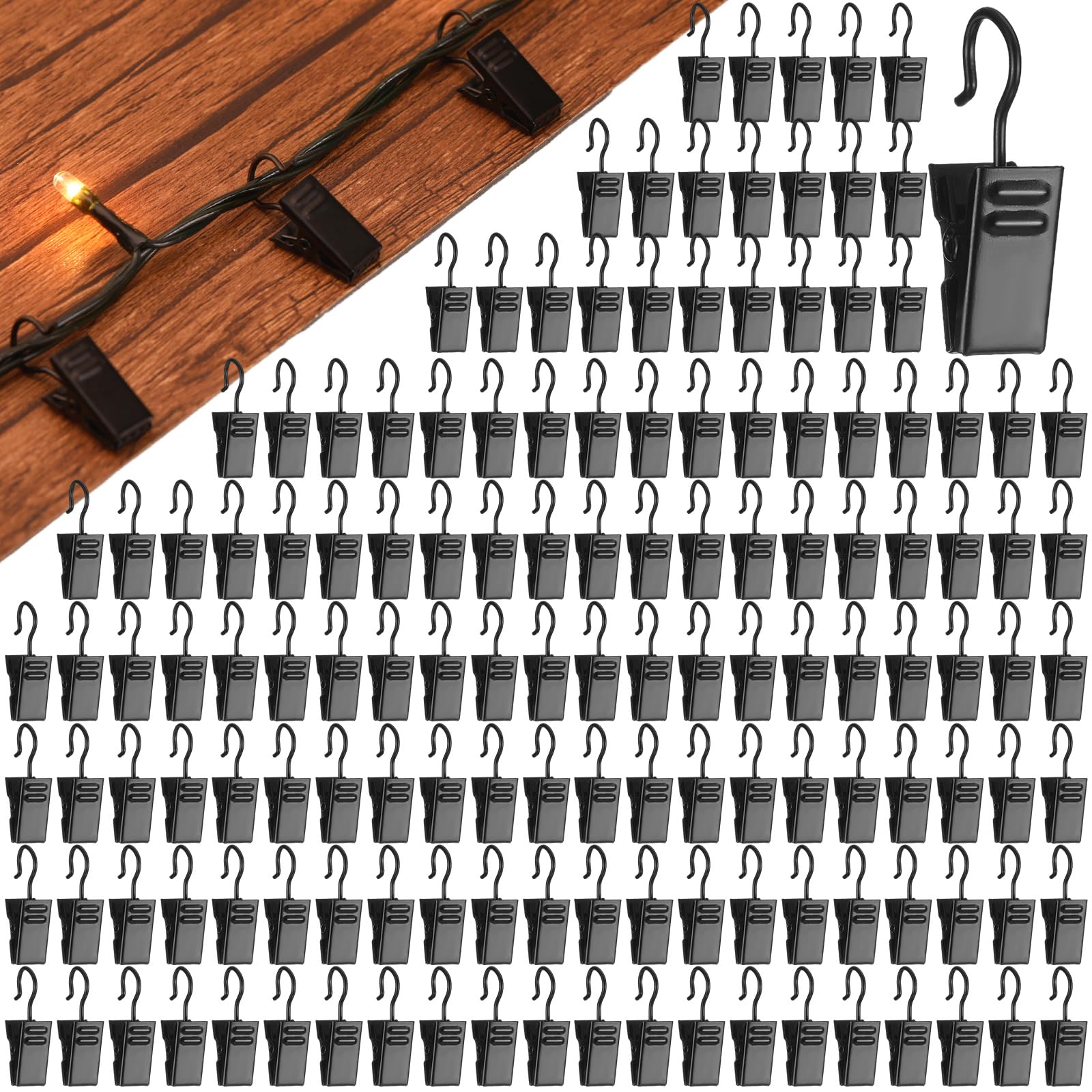 Amazon.com: Gisafai Christmas Asphalt Shingles Roof Light Clips Mini ...