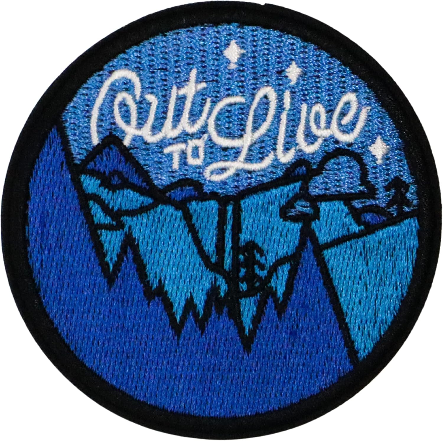 Amazon.com: Out to Live On Mountain Patch - Embroidered Iron-On or Sew ...