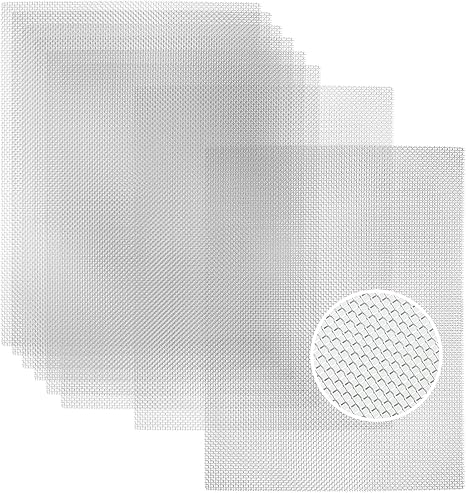 8 Pcs 304 Stainless Steel Wire Mesh Sheets 20 Mesh Rodent Mesh A5 ...
