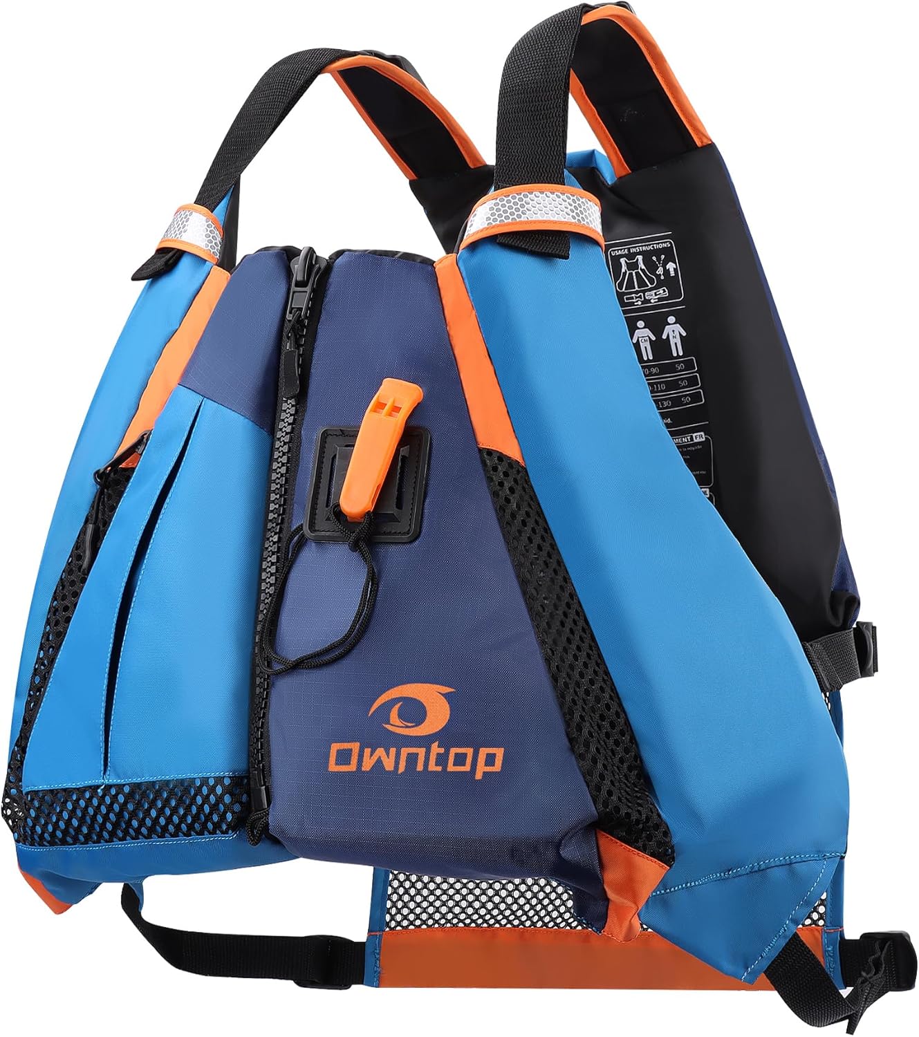 Owntop Swim Vest for Adult, Paddle Sports Swim Jacket with Adjustable ...