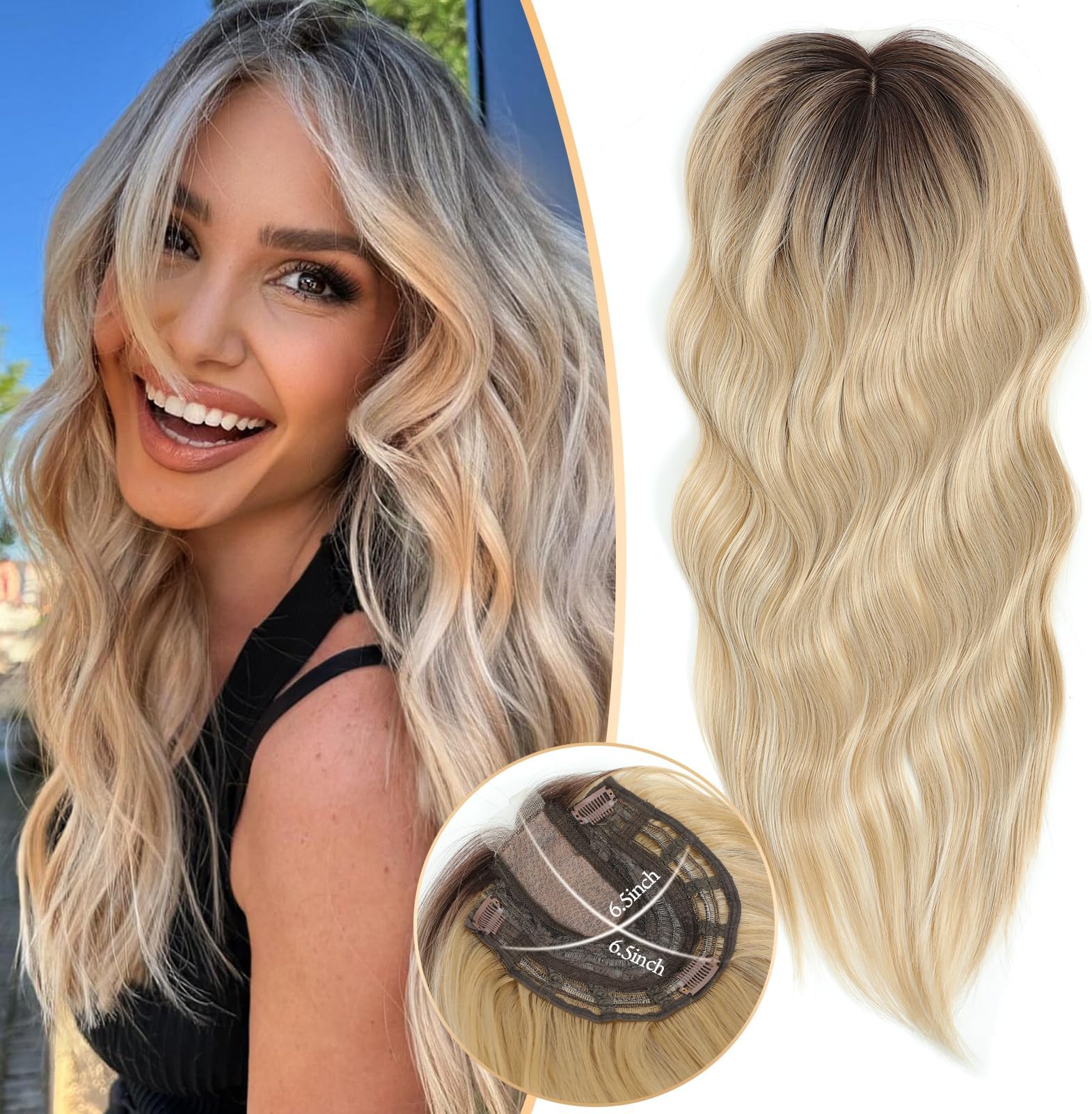 Amazon.com : Mealid Hair Toppers for Women with Thinning Hair, 20 Inch ...