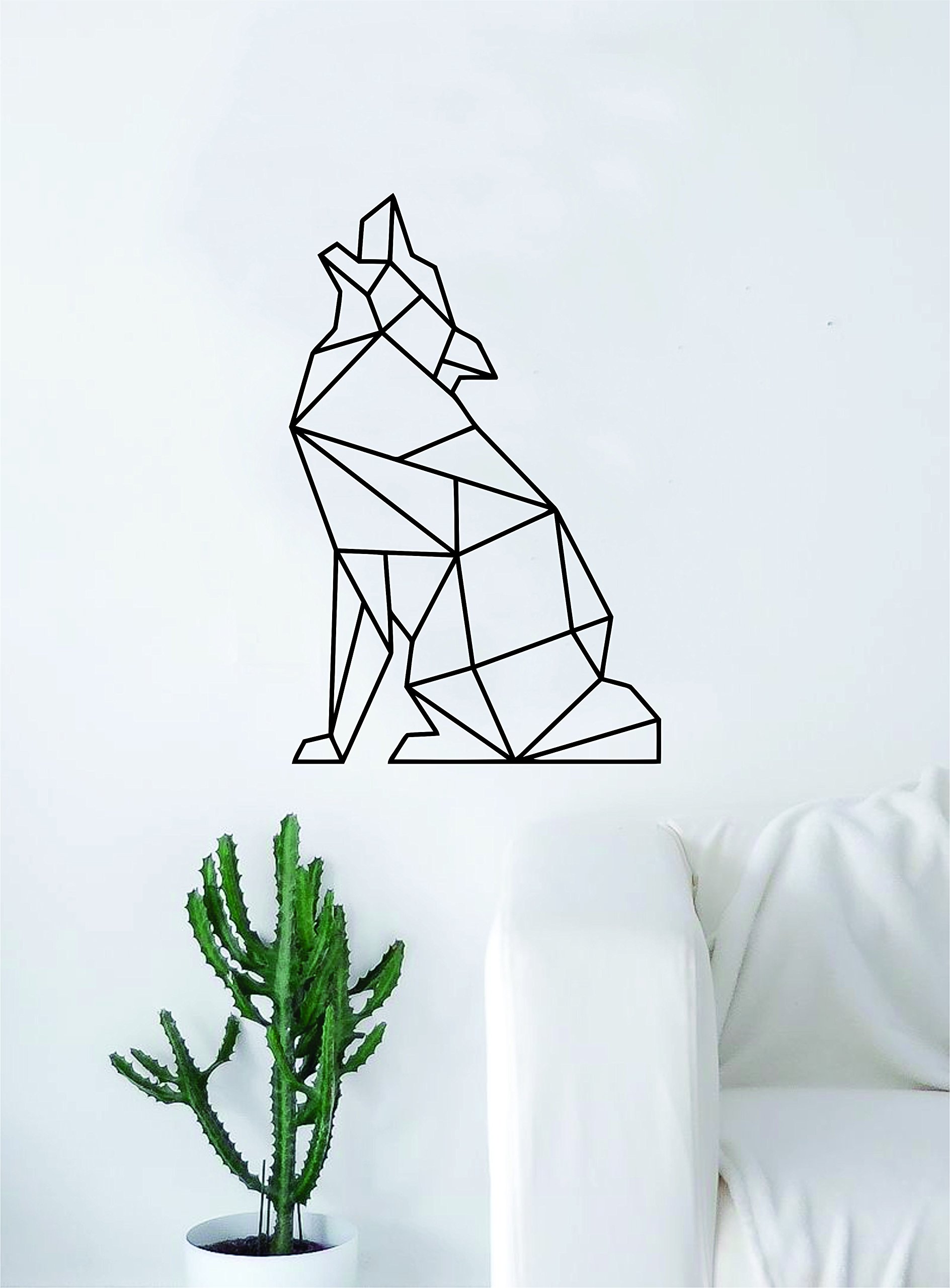 Geometric Wolf Howling