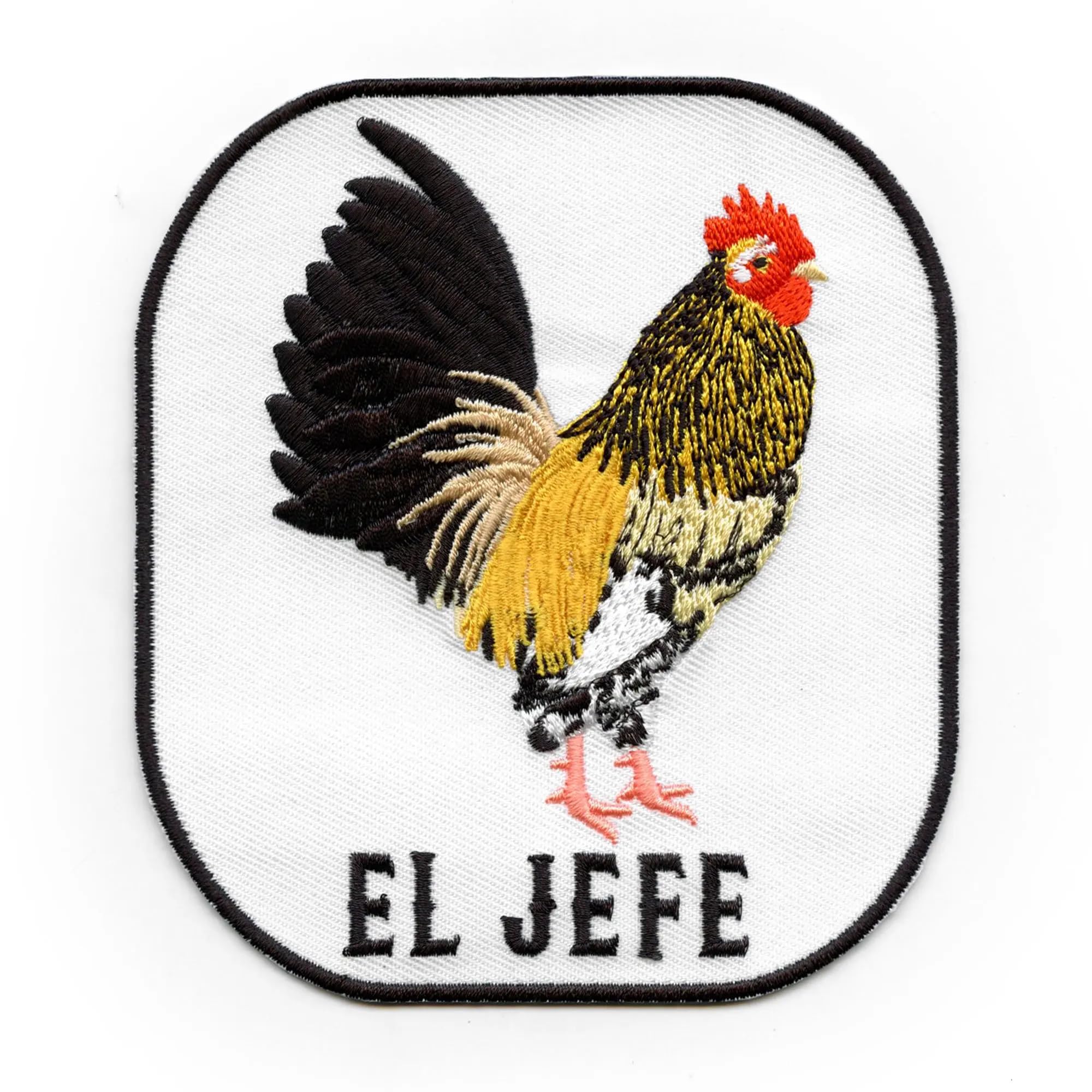 Amazon.com: El Jefe Chicken Rooster Patch Mexican Farm Animals ...