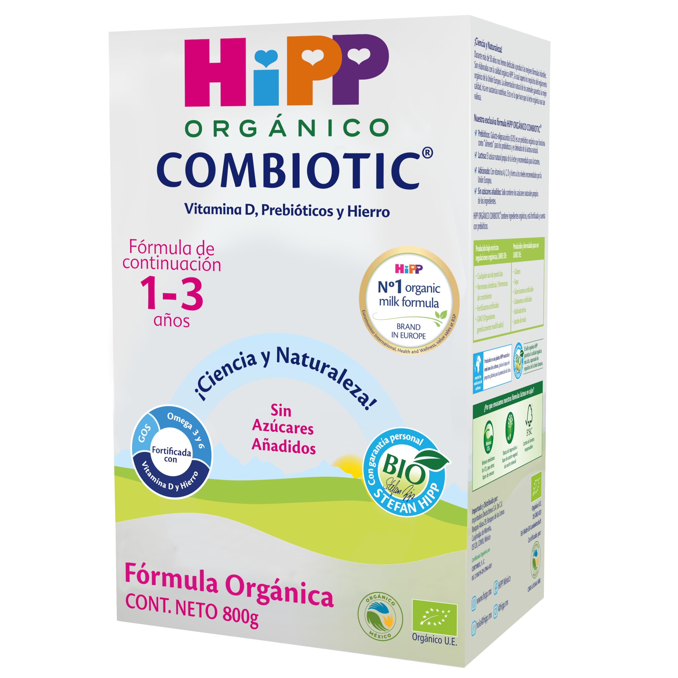 HiPP Orgánico Combiotic Fórmula Infantil de Continuación para Bebés de ...