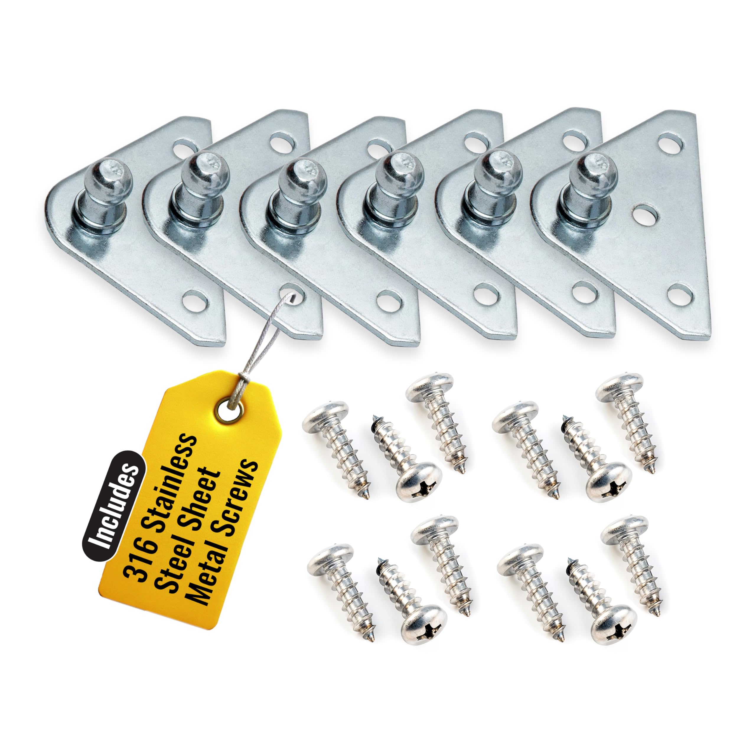 Amazon.com: 10MM Ball Stud Mounting Silver Bracket for Gas Struts ...