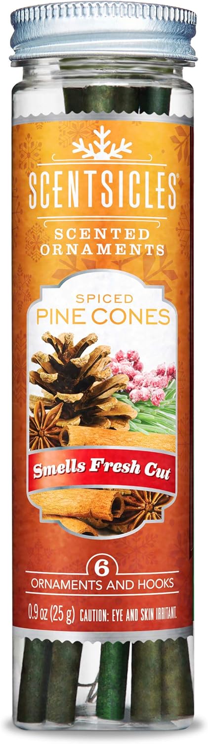 Scentsicles Tree Ornament Spiced Pine Cone Scented Sticks : Amazon.ca: Home