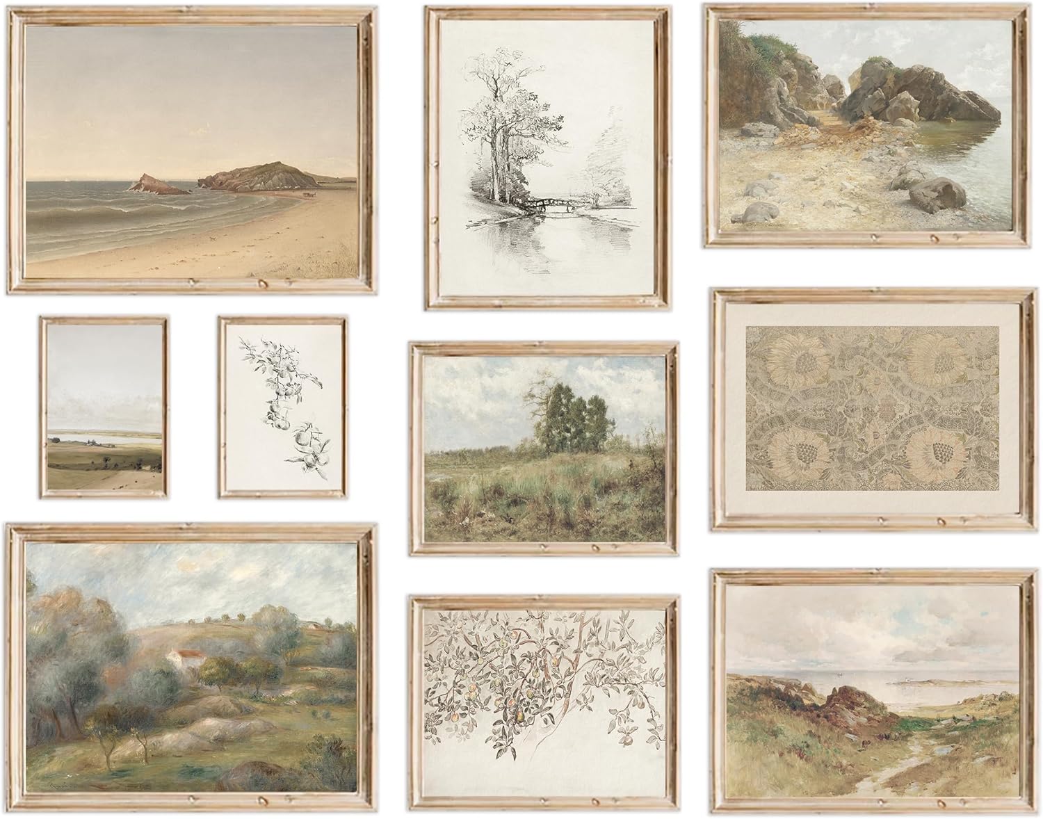 Amazon.com: Vintage Wall Art Prints Farmhouse Wall Decor, Vintage ...