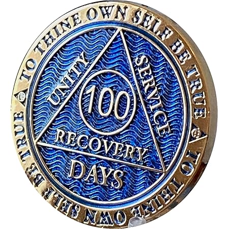 Amazon.com : 1000 Days AA Medallion Reflex Dusty Blue Gold Plated 1000 ...