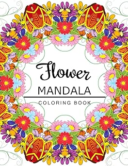 Amazon.com: Flower Mandala Coloring Book: coloring pages for adults ...