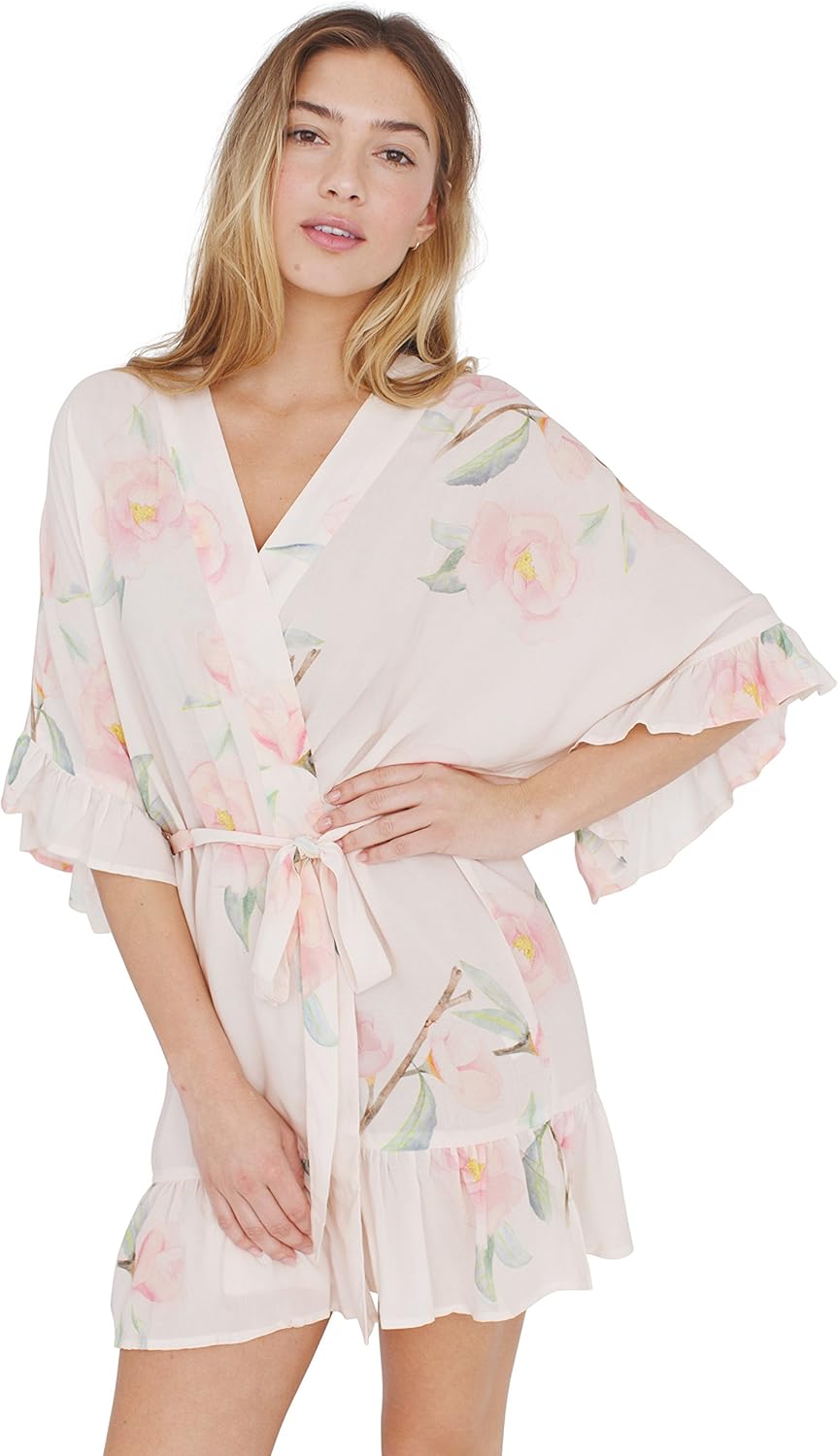 PLUM PRETTY SUGAR Flutter Robe. Oracle (Small) Light Pink at Amazon ...