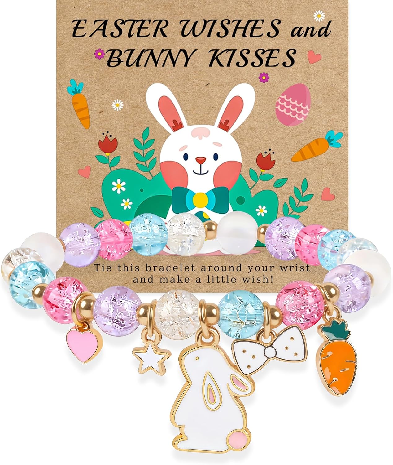 Amazon.com: JIANZHEN Easter Bunny Bracelet Gifts Easter Basket Stuffers ...