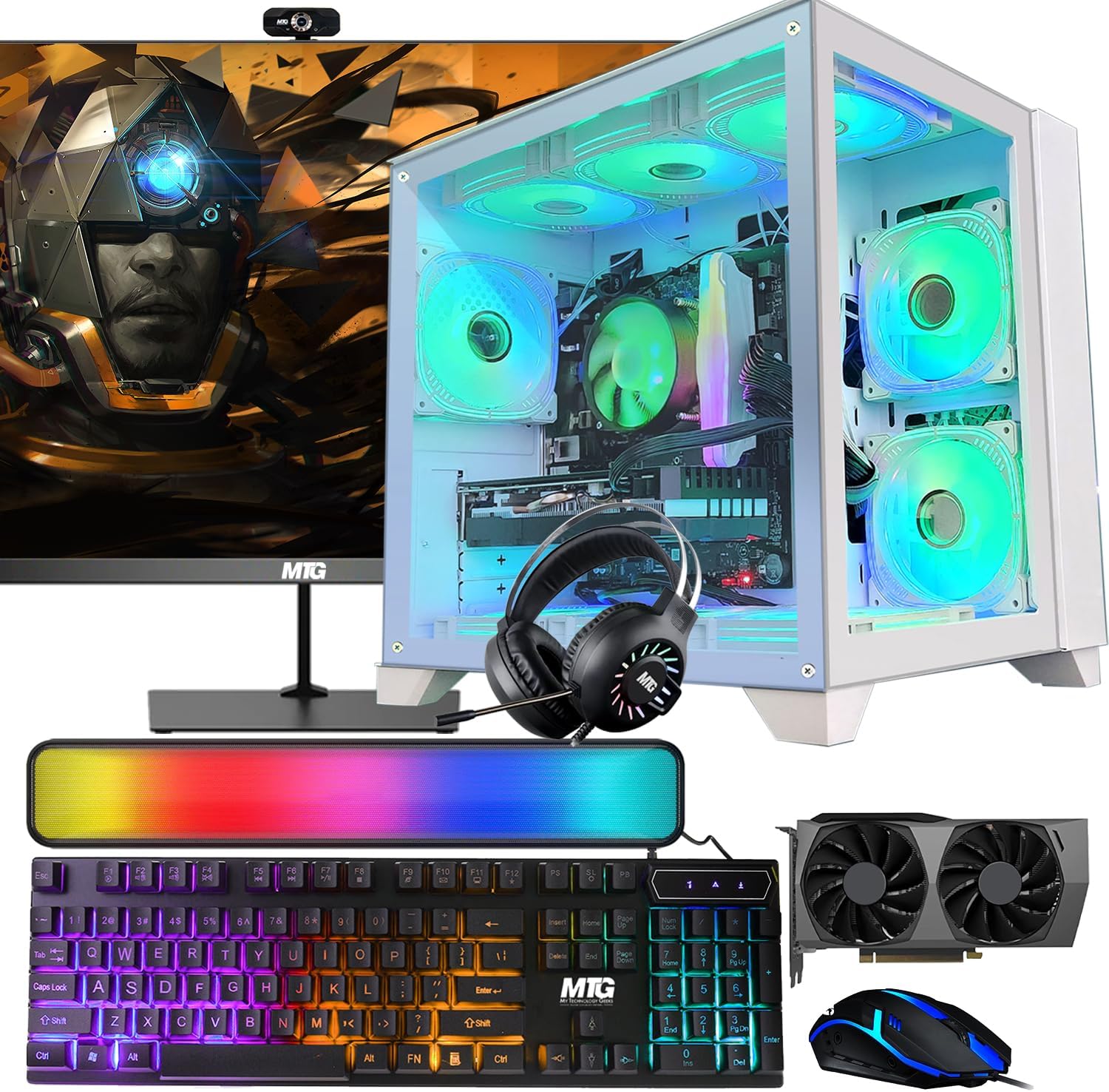 Amazon.com: MTG Aurora Max Gaming Tower PC- Intel i7 4th Gen, RTX 2060S ...