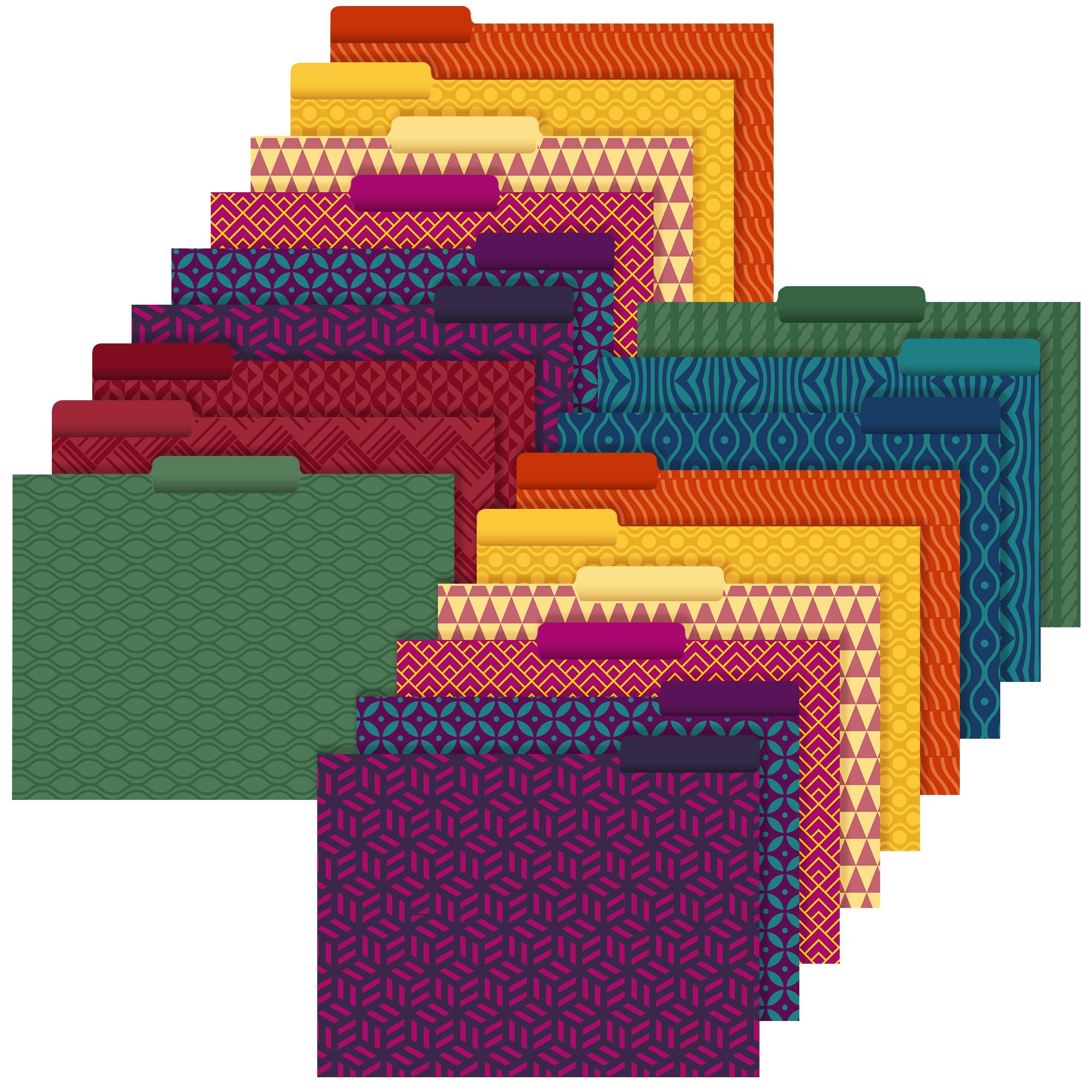 Amazon.com : Generic 18pack Decorative File Folder, Decorative File ...