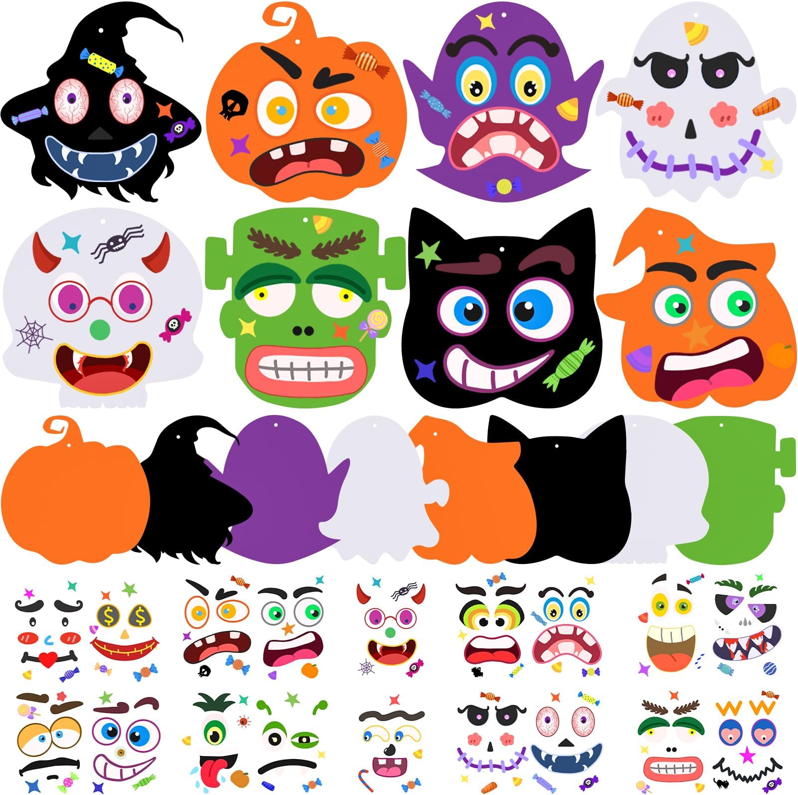 Amazon.com: Halloween Craft Kits for Kids 32PCS Halloween Craft Kits ...