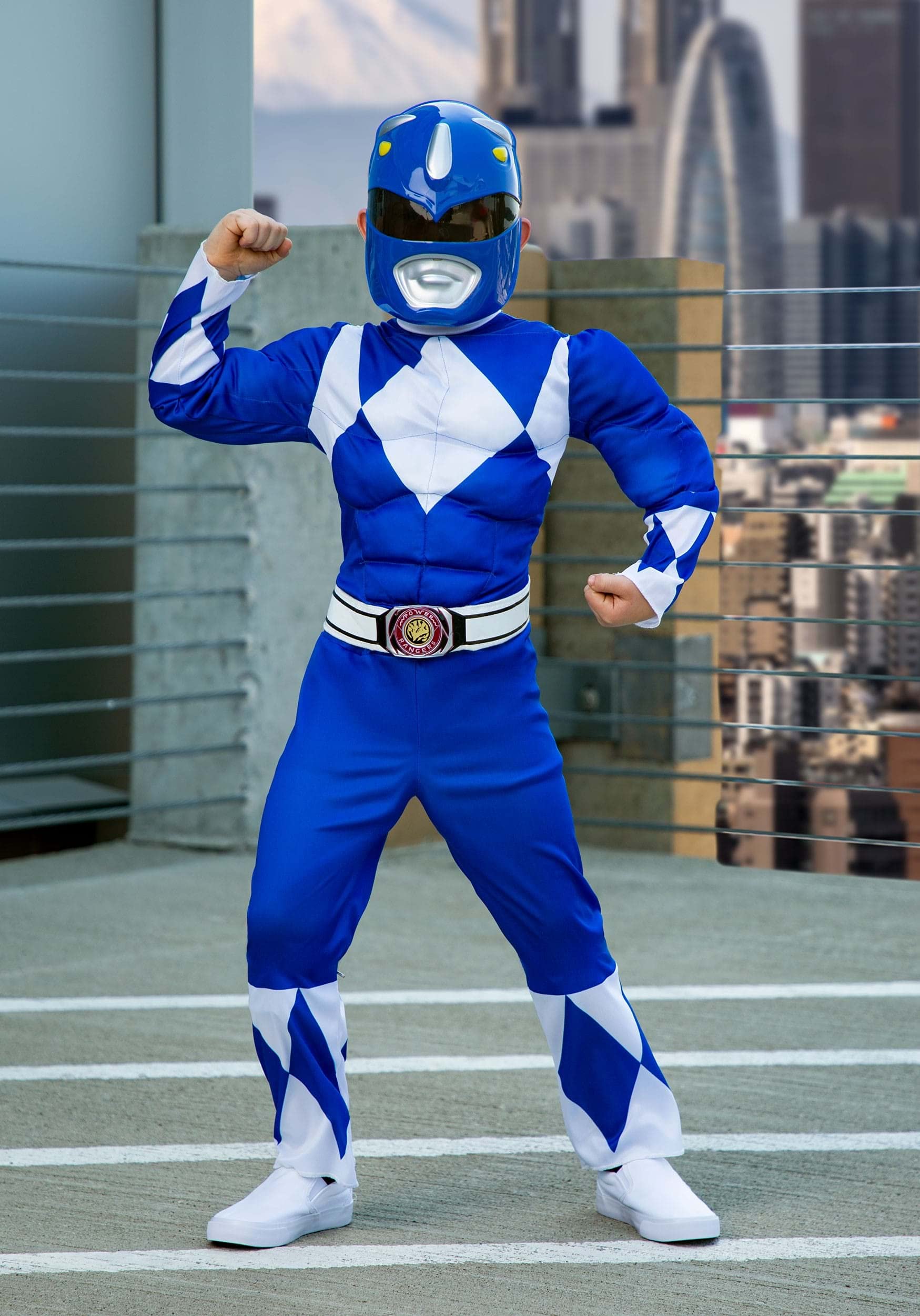 Disfraz de Power Rangers azul...B07YYJWKX2 | Encarguelo.com
