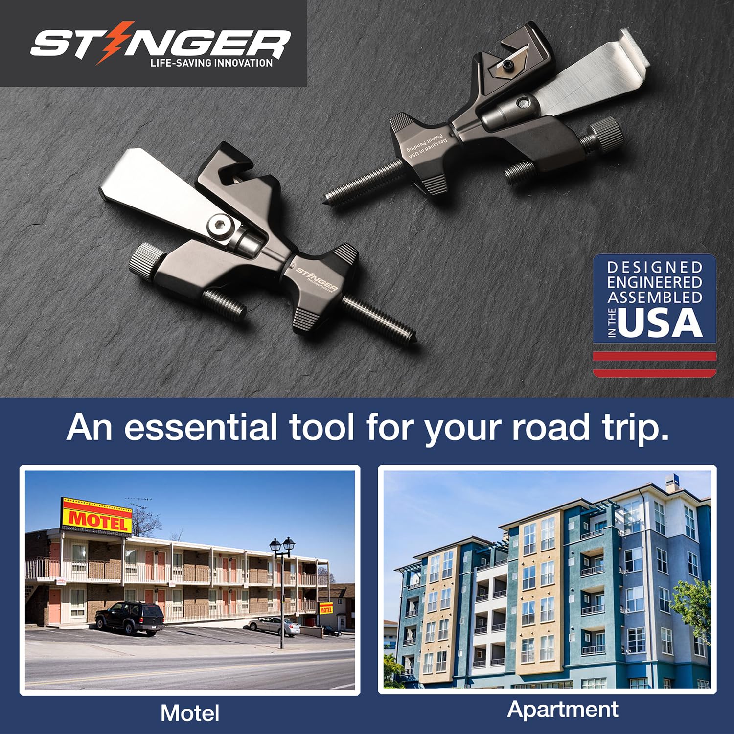 Snapklik.com : Stinger USA Portable Door Lock Hotel Door Locks For ...