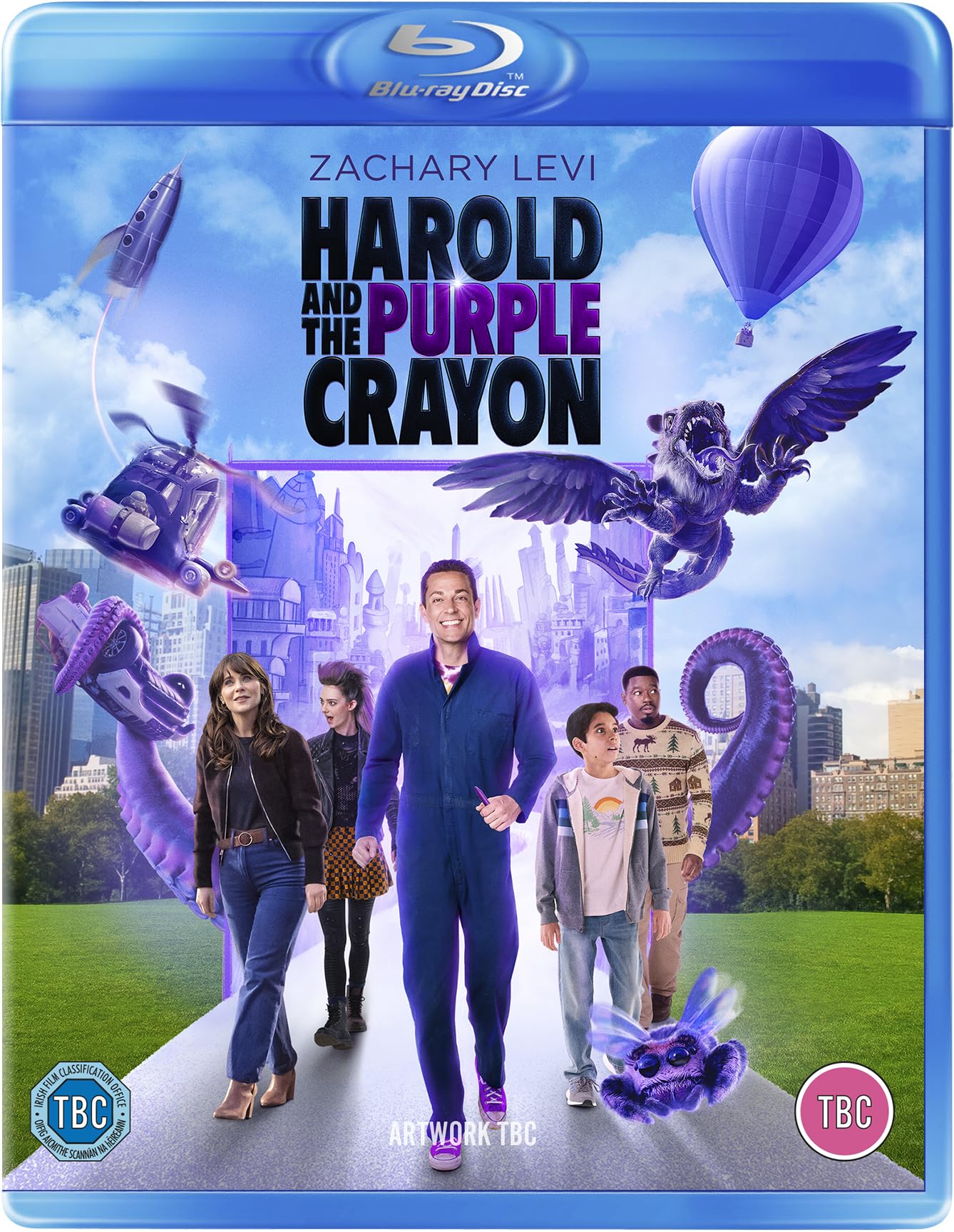 Harold And The Purple Crayon [Blu-ray]: Amazon.co.uk: Zachary Levi, Zooey Deschanel, Jemaine ...