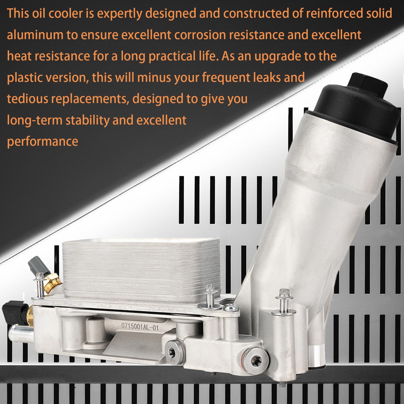 Snapklik.com : 926-959 3.6 Upgraded Aluminum Engine Oil Cooler Filter ...