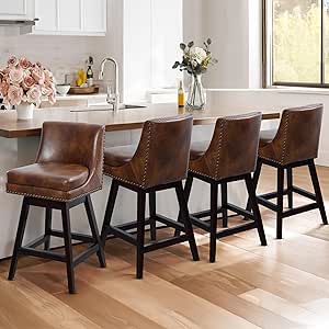 Amazon.com: 26 Inch Counter Height Bar Stools Set of 4 for Kitchen ...