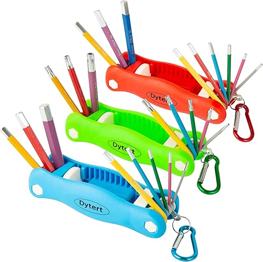Dytert 25 Piece Folding Allen Wrench Set - Metric/Inch/Star Hex Key, 1 ...