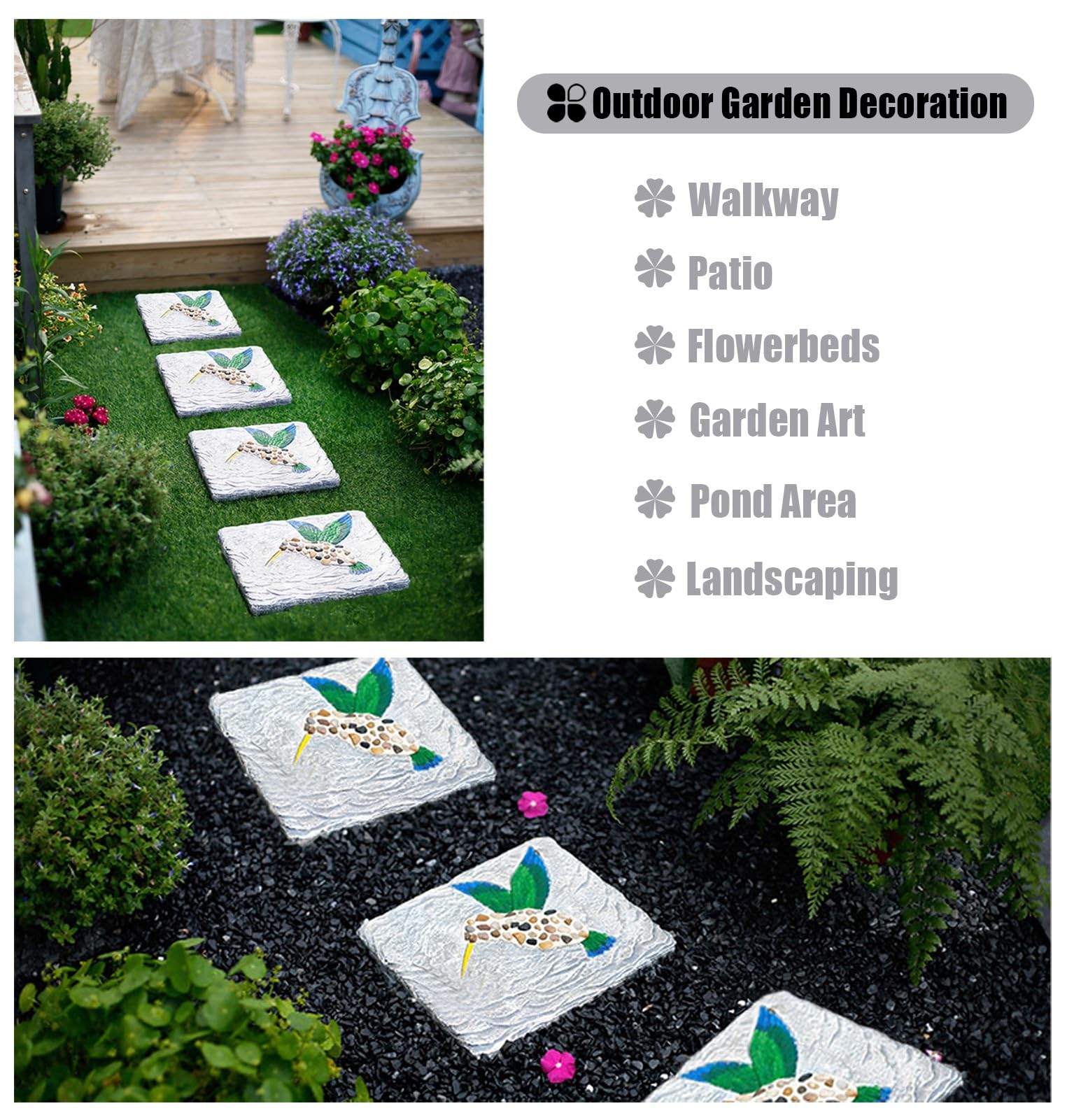 Square Stepping Stones Pavers Put Concrete Stepping Stones In Your