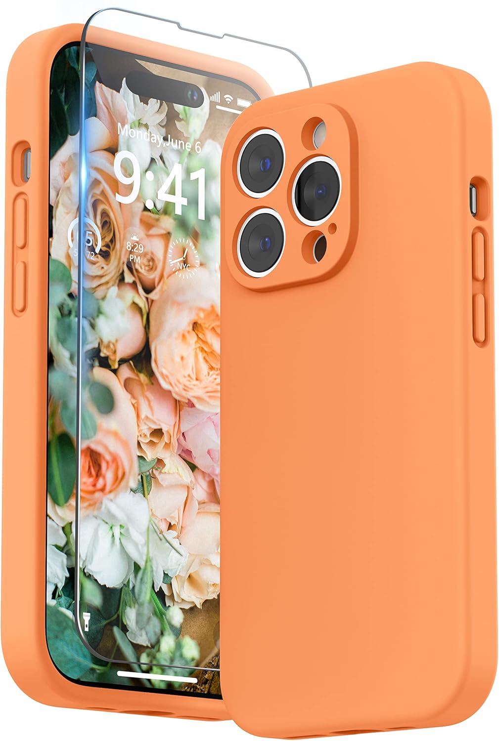 Amazon.com: SURPHY Designed for iPhone 14 Pro Max Case with Screen ...