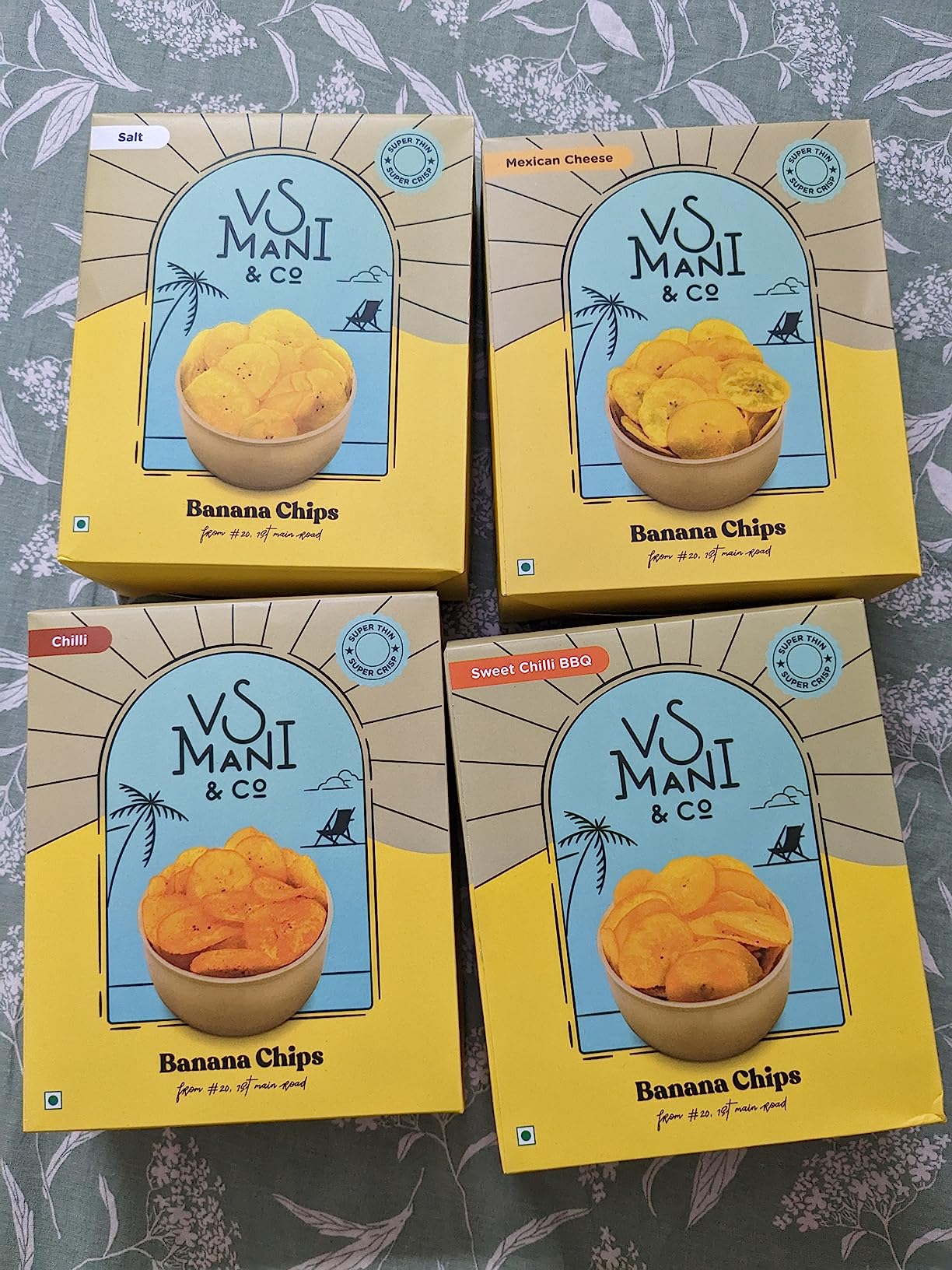 VS Mani & Co Authentic South Indian Banana Chips Combo | Salted and ...