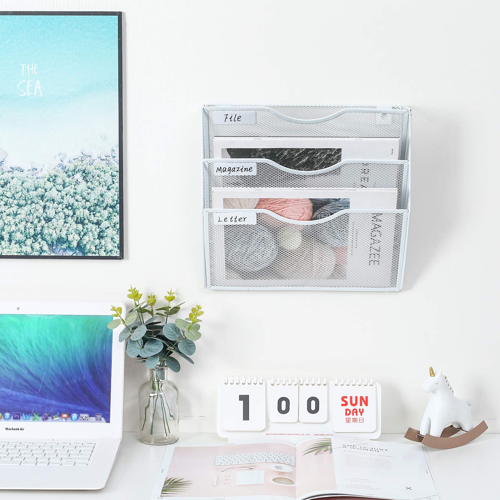 Snapklik.com : PAG Hanging Wall File Holder Mail Organizer Wall Mount ...