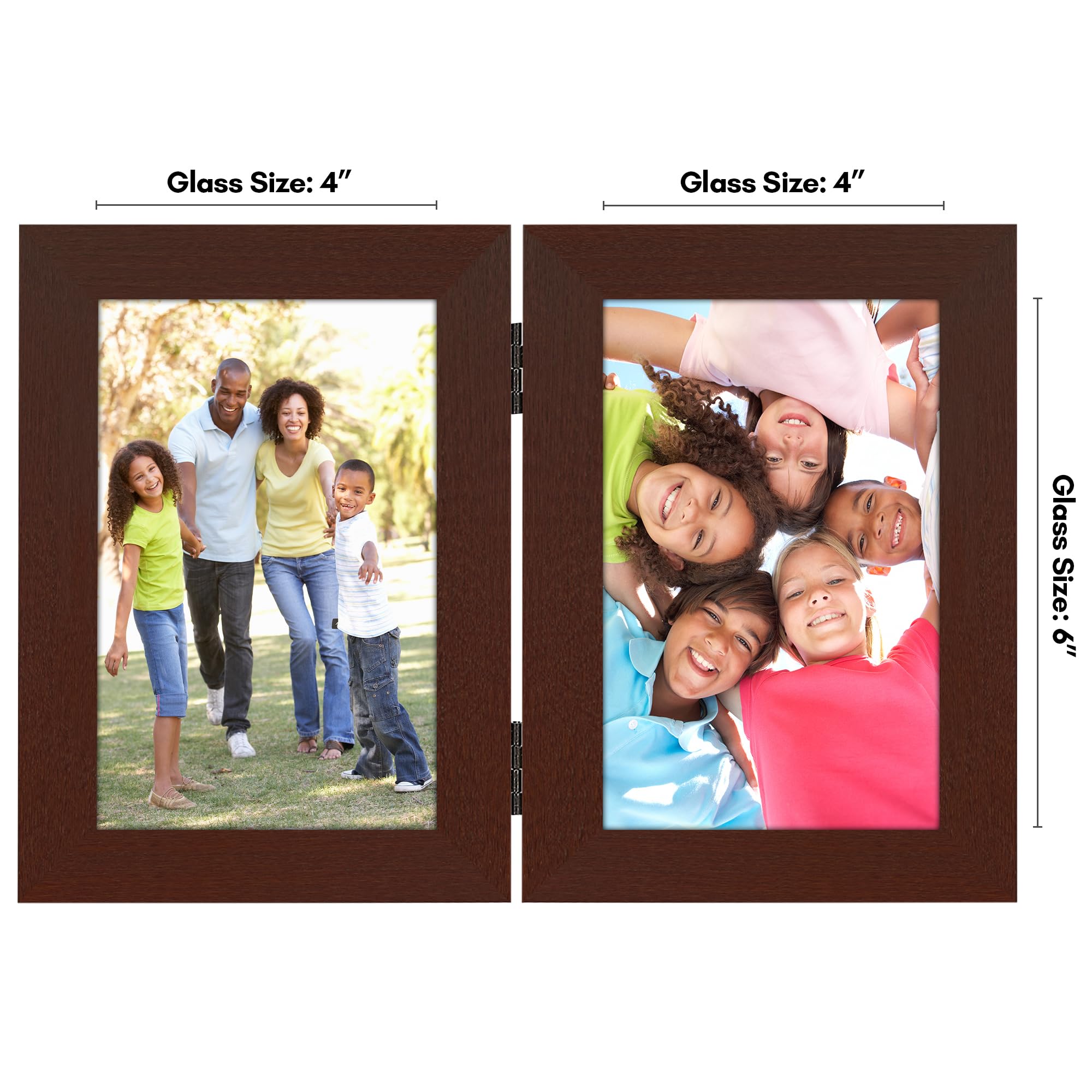 Snapklik.com : Americanflat Hinged 4x6 Picture Frame