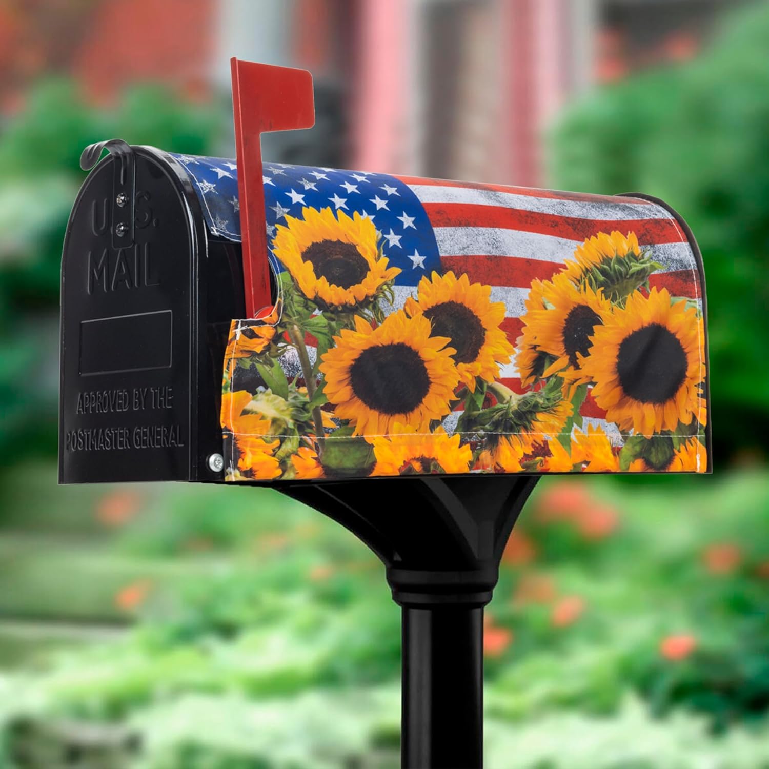 Amazon.com: IZUS Patriotic Sunflower Magnetic Mailbox-Covers Spring ...