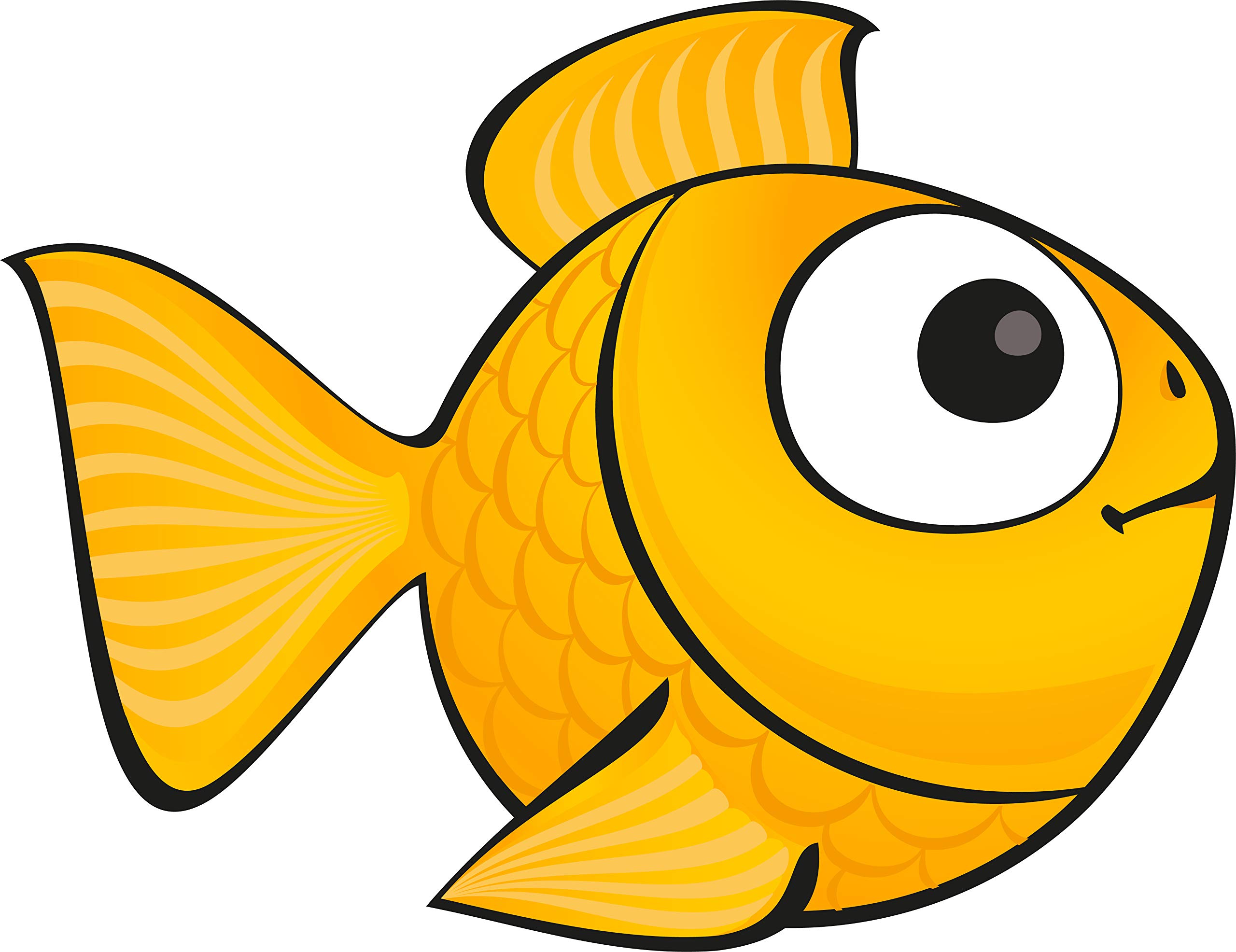 Simple Cartoon Goldfish