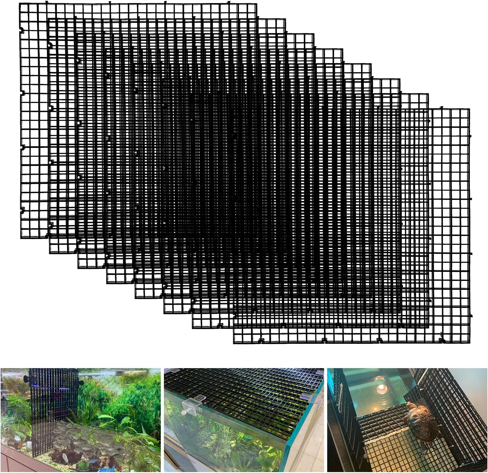 Amazon.com : ALEGI Aquarium Plastic Grid Divider Tray Egg Crate,Grid ...