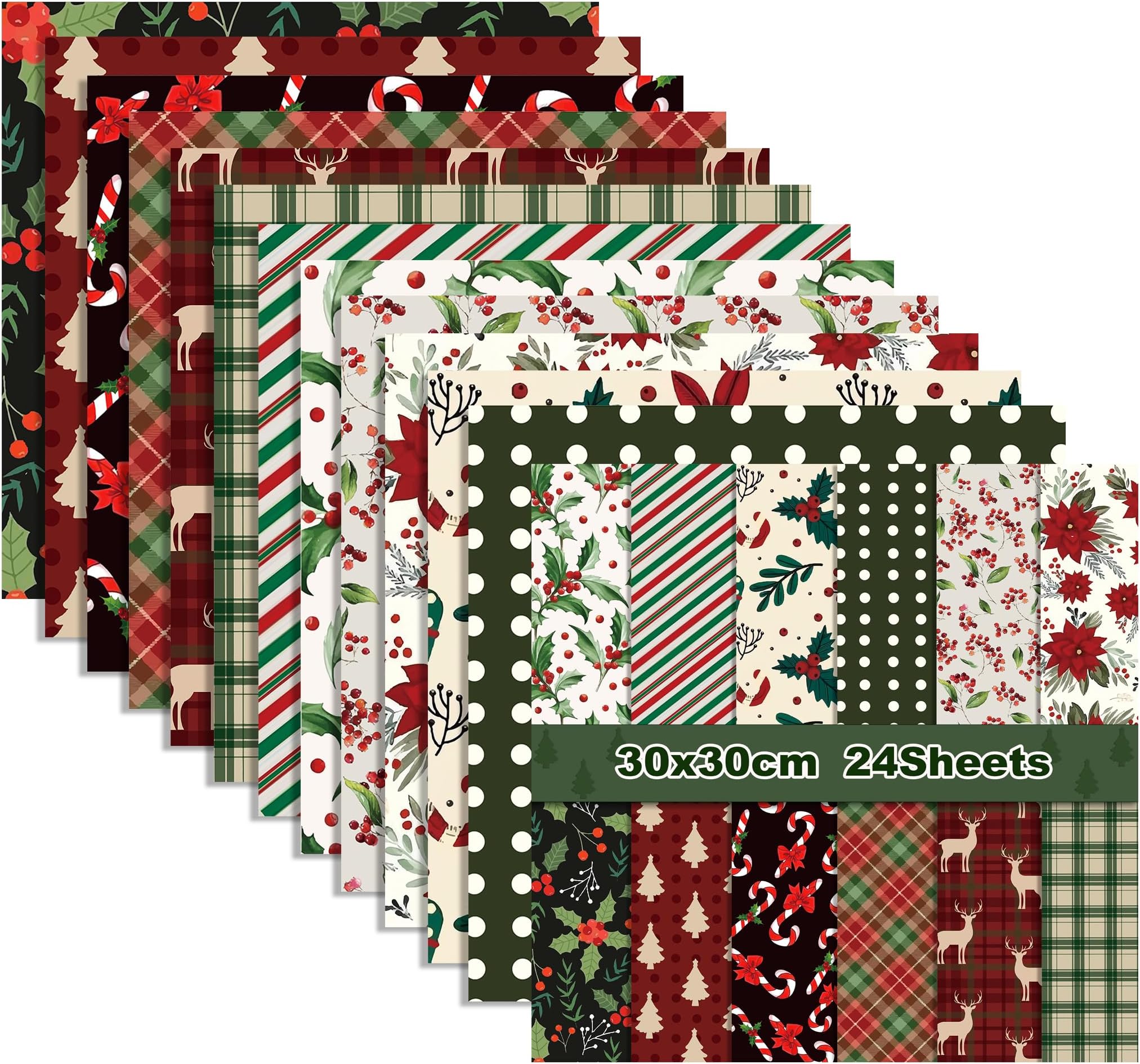 Amazon.com : 6x6 Pattern Paper Pack – Christmas Eve - for Scrapbook ...
