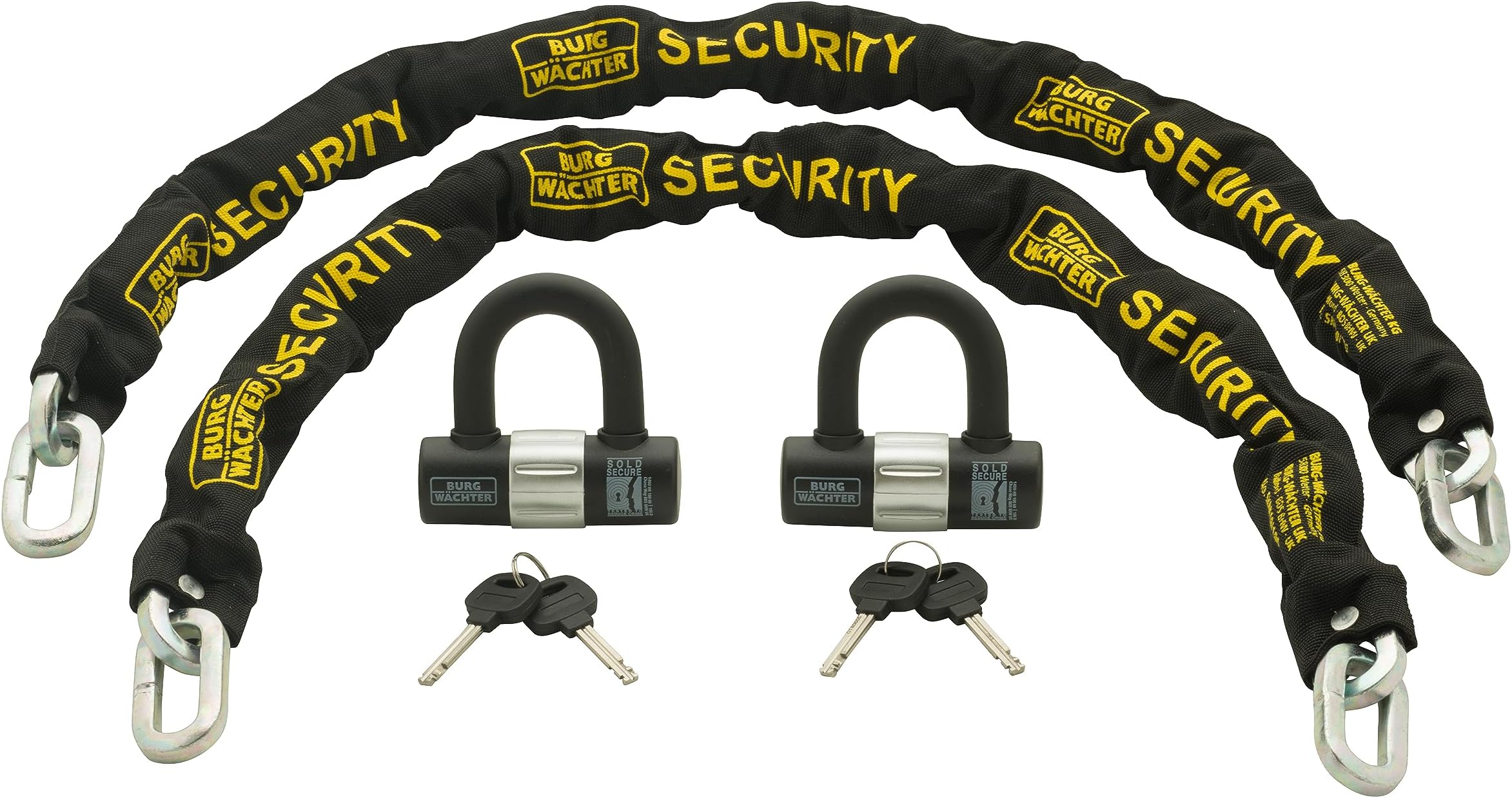 BURG-WÄCHTER GKM 10/200 Sold Secure Chain, Black, 2M : Amazon.co.uk ...