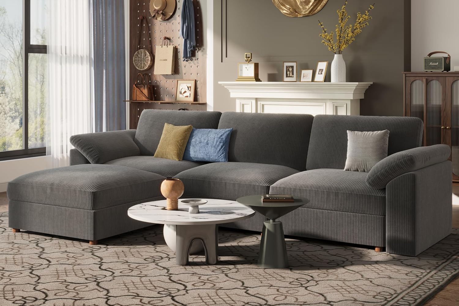 Amazon.com: EASE MOOSE Oversized Modular Sectional Sofa, Extra Large L ...