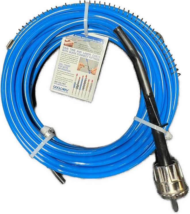 Amazon.com: Goodway Flexible Shaft, GTC-703-45-R5, 45' For Quick Connect Brush 9/16"-1" ID Tubes ...