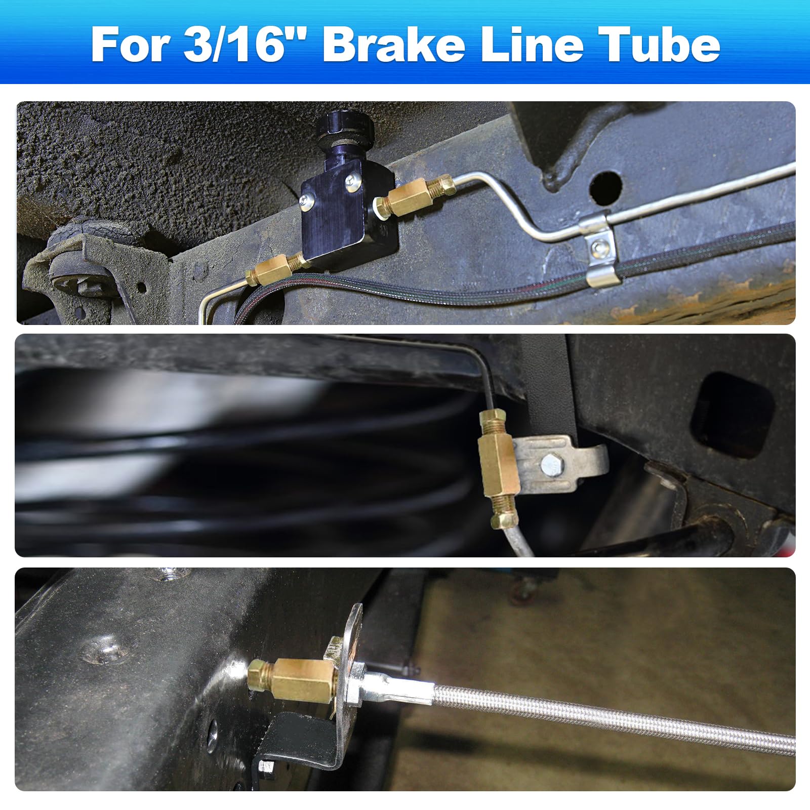 Snapklik.com : 21 Pcs Brake Line Fittings, 3/16 Brake Line Fitting Kit ...