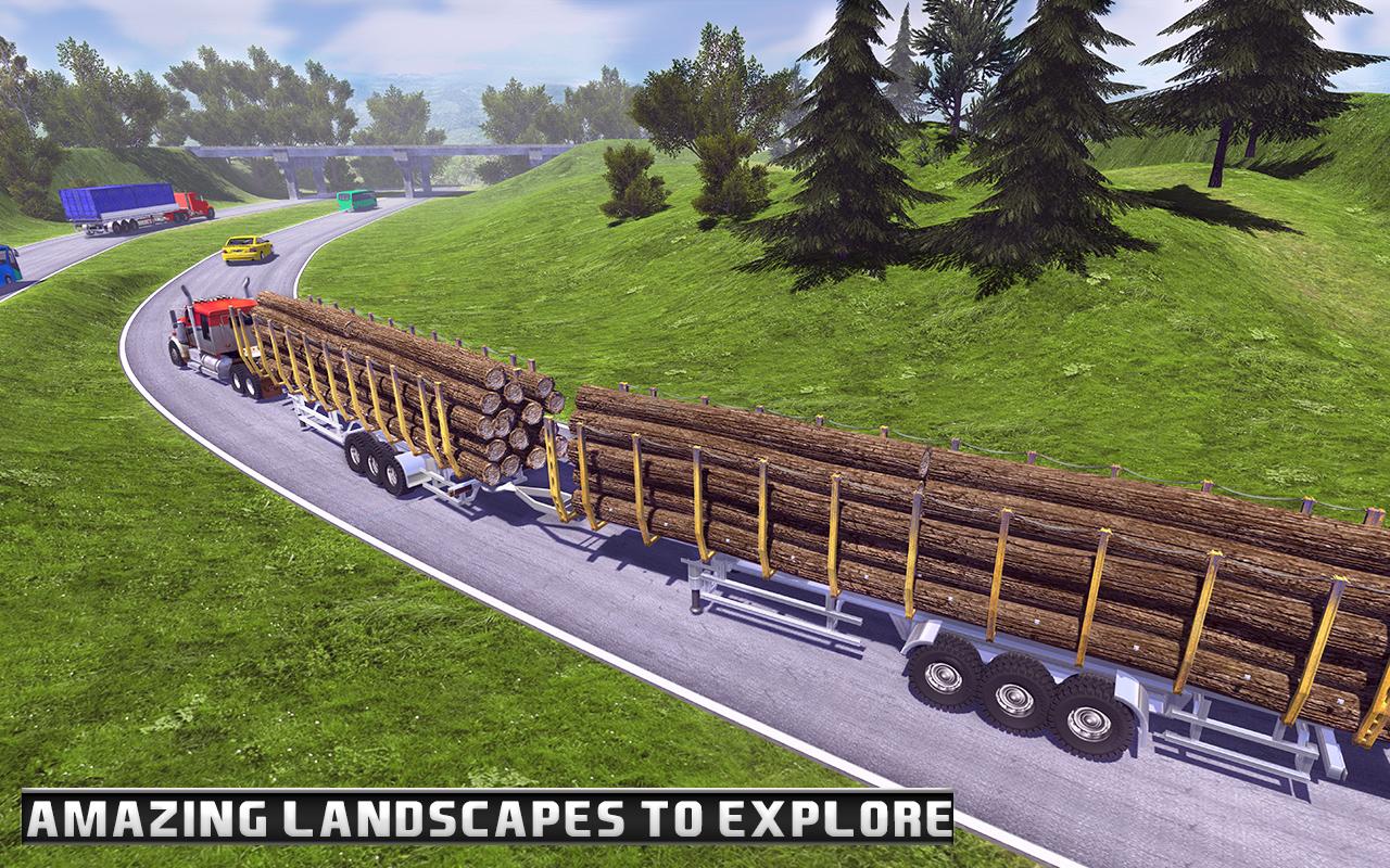 Long Trailer Heavy Truck Simulator Wood Cargo Games - App on Amazon ...