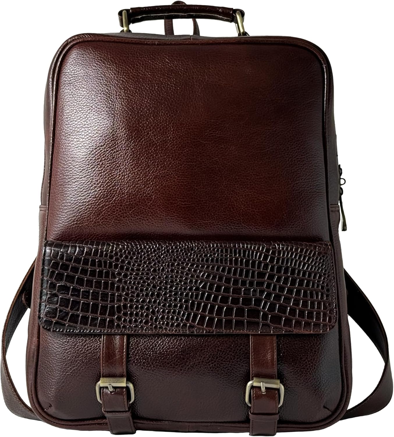 Amazon.com: Genuine Leather Luxury Backpack Multi-functional Elegant ...