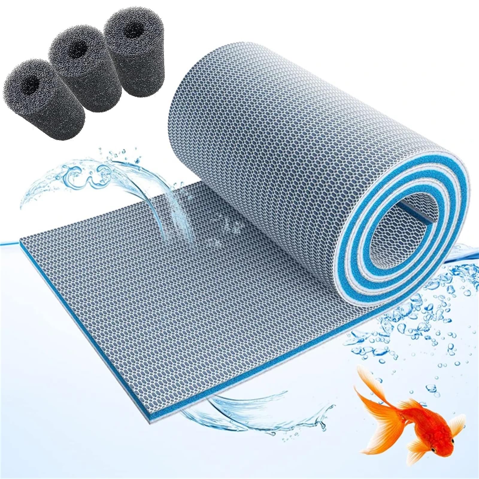 Aquarium Filter Media 8-Layer Aquarium Filter Sponge, Aquarium ...