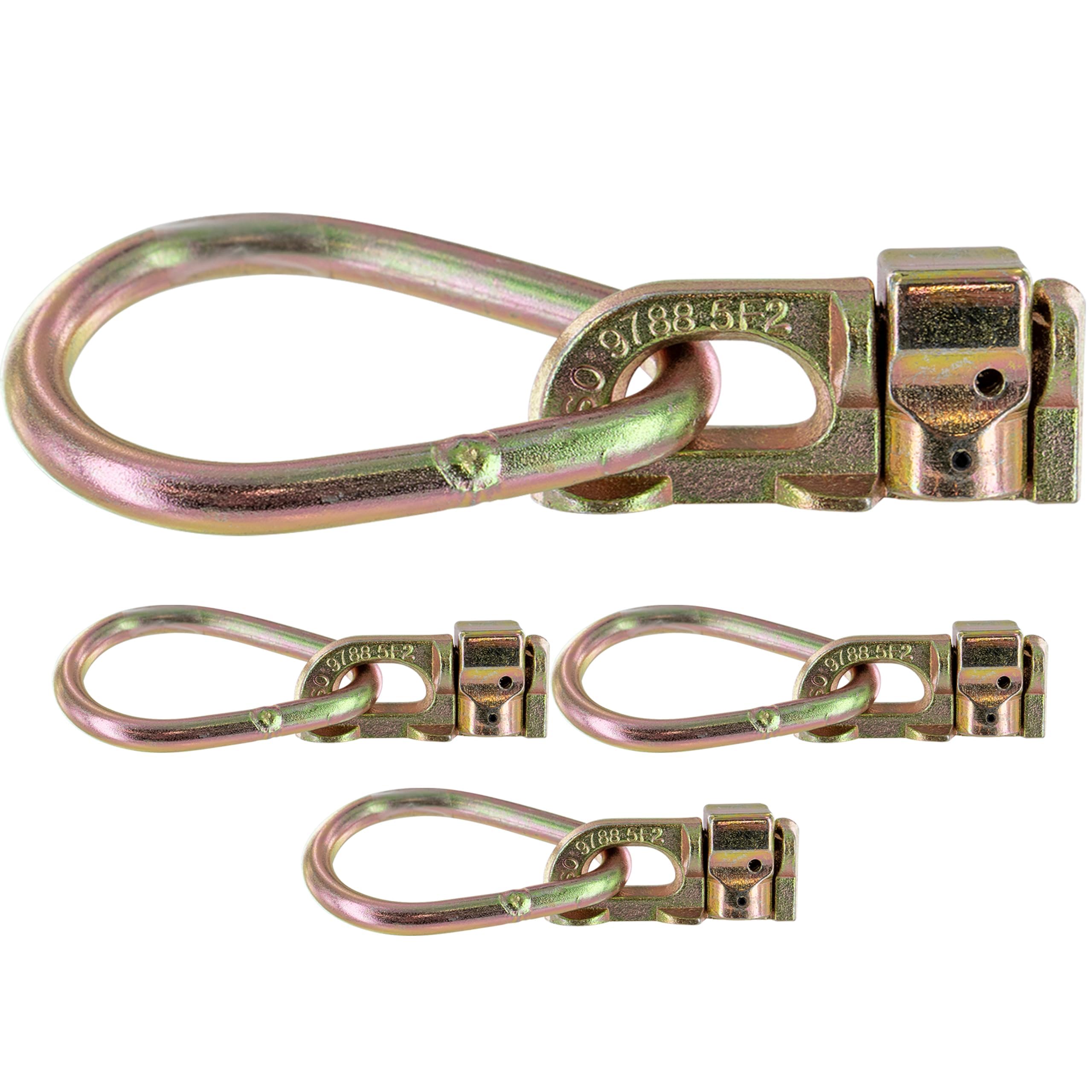 Amazon.com: US Cargo Control Double Stud L Track Fittings with Pear ...