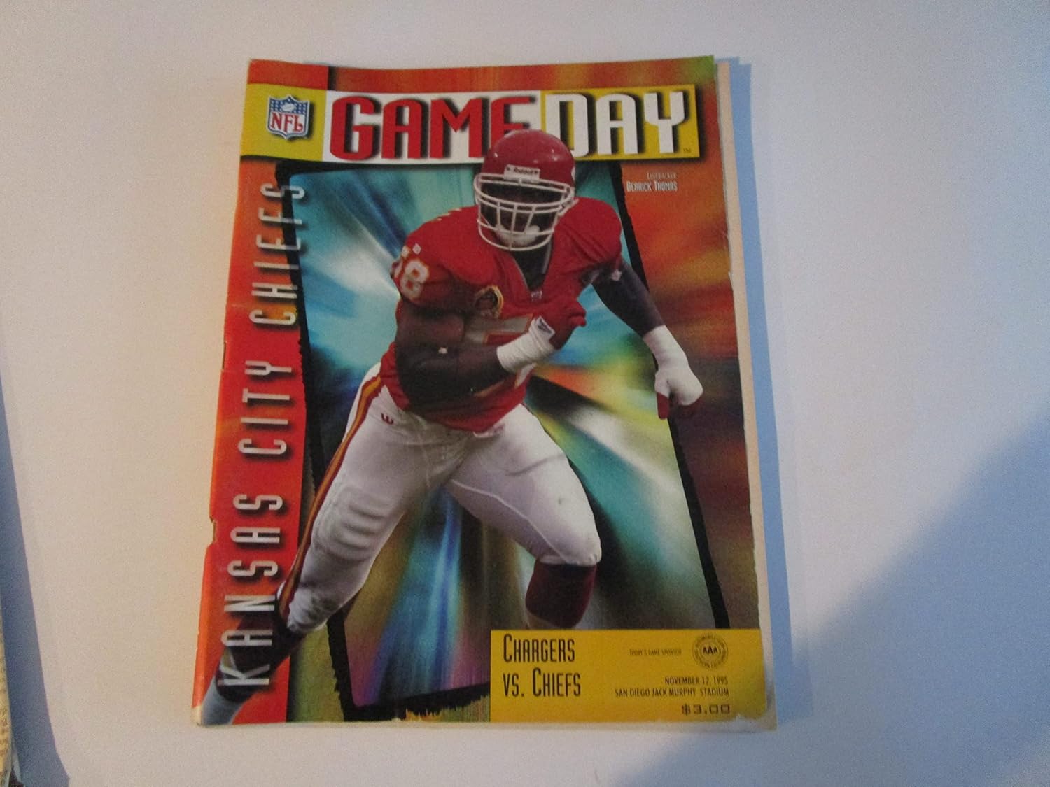 Amazon.com: NOVEMBER 12, 1995 GAMEDAY MAGAZINE FEATURING LINEBACKER ...