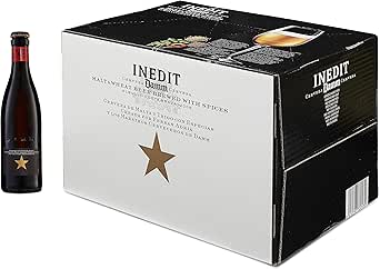 Damm - Cerveza de Malta y Trigo Inedit, Caja de 24 Botellas 33cl ...