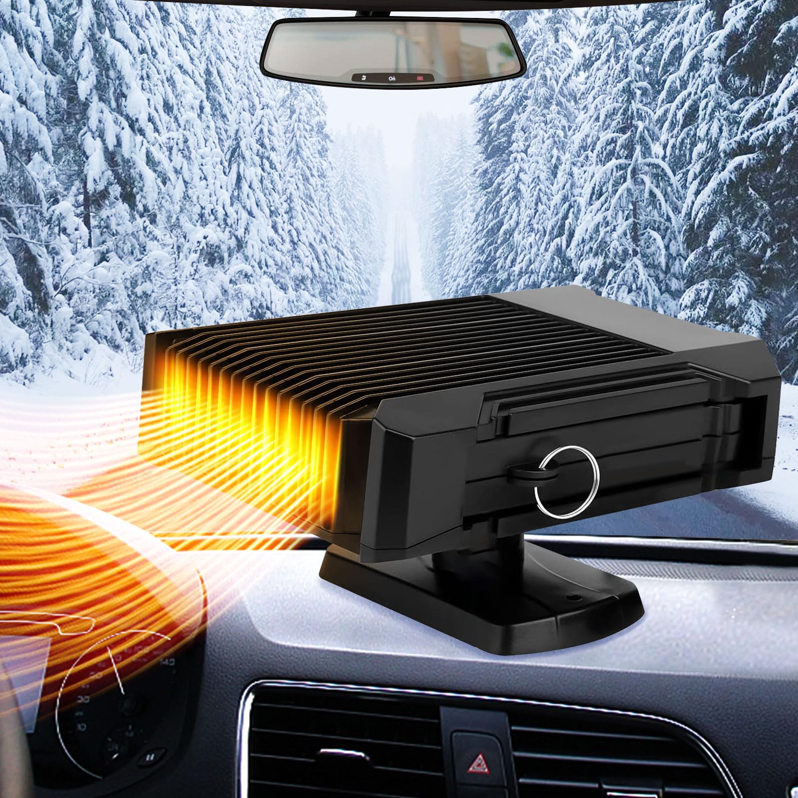 Hlayshing Car Heater,12V Defroster for Car Windshield,2 in1 Heating and ...