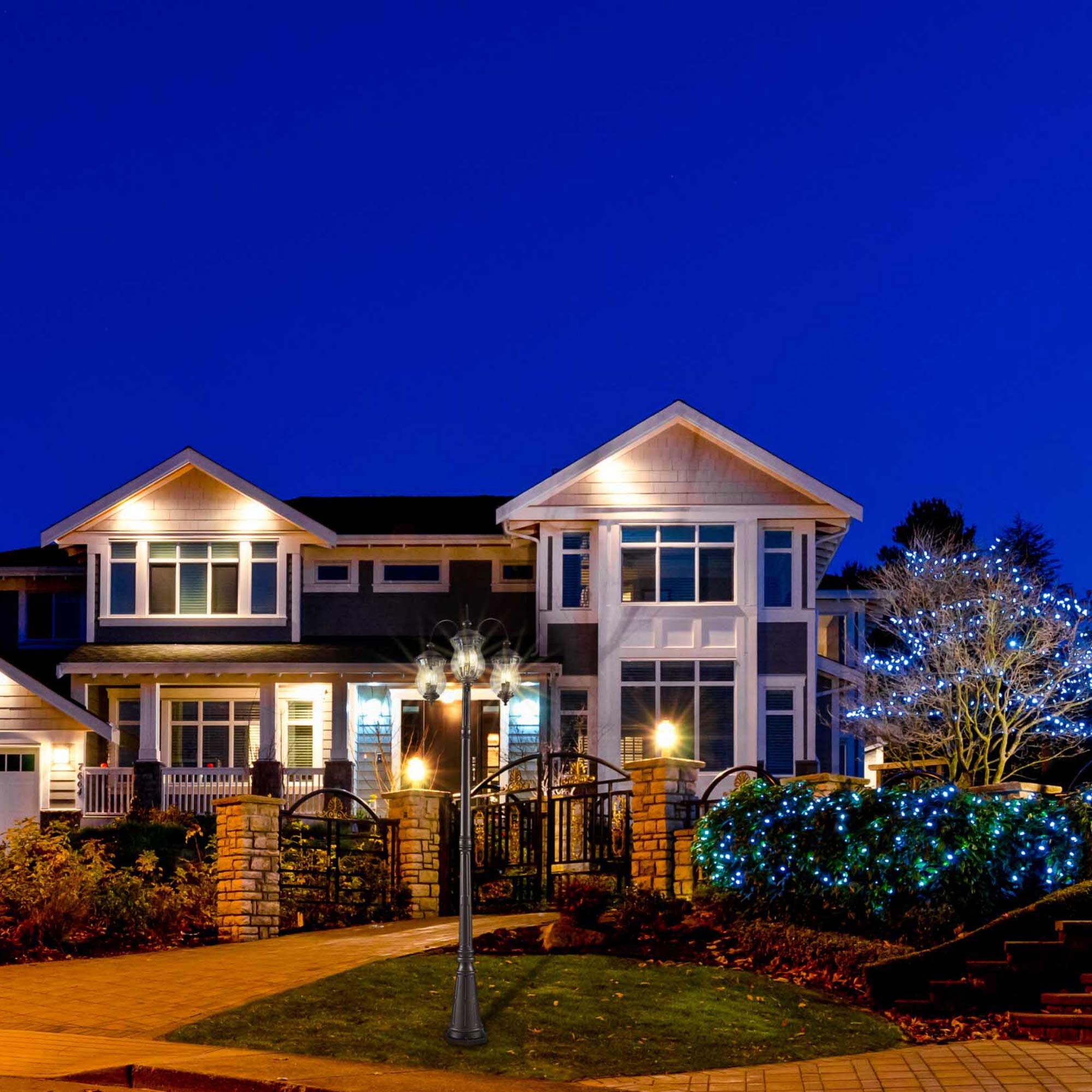 NOMA Outdoor Street Light | Waterproof Outdoor Lamp Post Light with ...