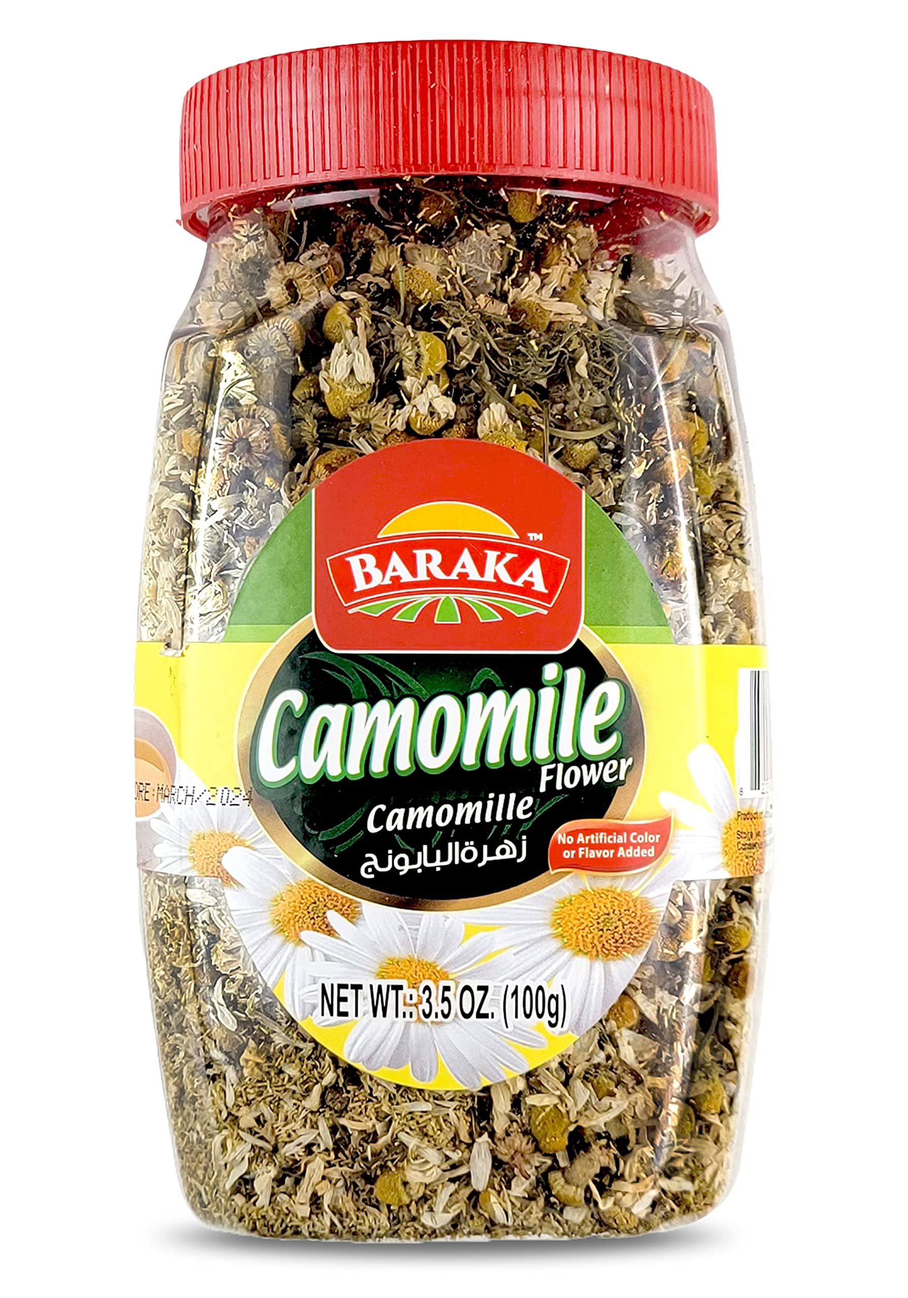 Amazon.com : Baraka Chamomile Flower Herbal Tea | Premium Caffeine-Free ...