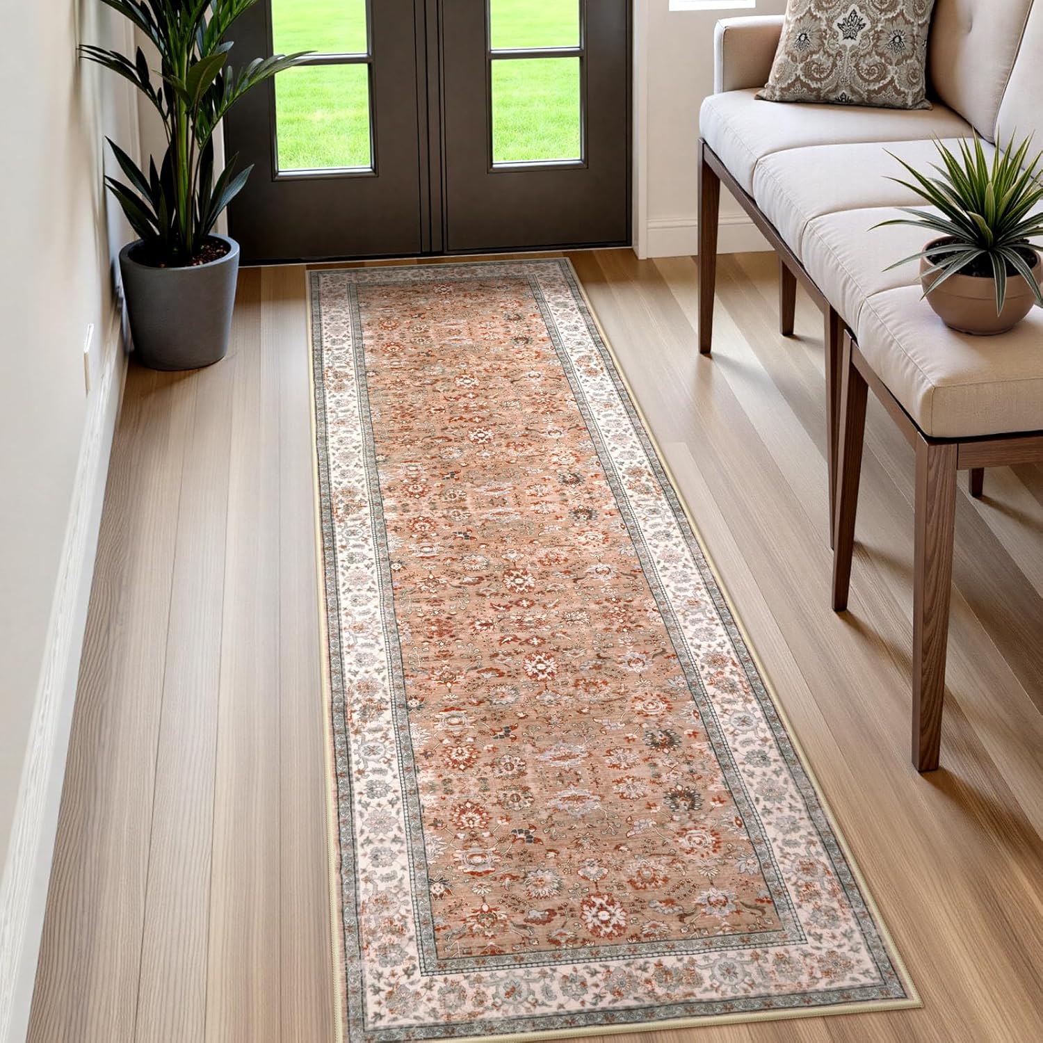 Amazon.com: Sungea Vintage Hallway Runner Rug, 2'x6' Runner Rug Non ...