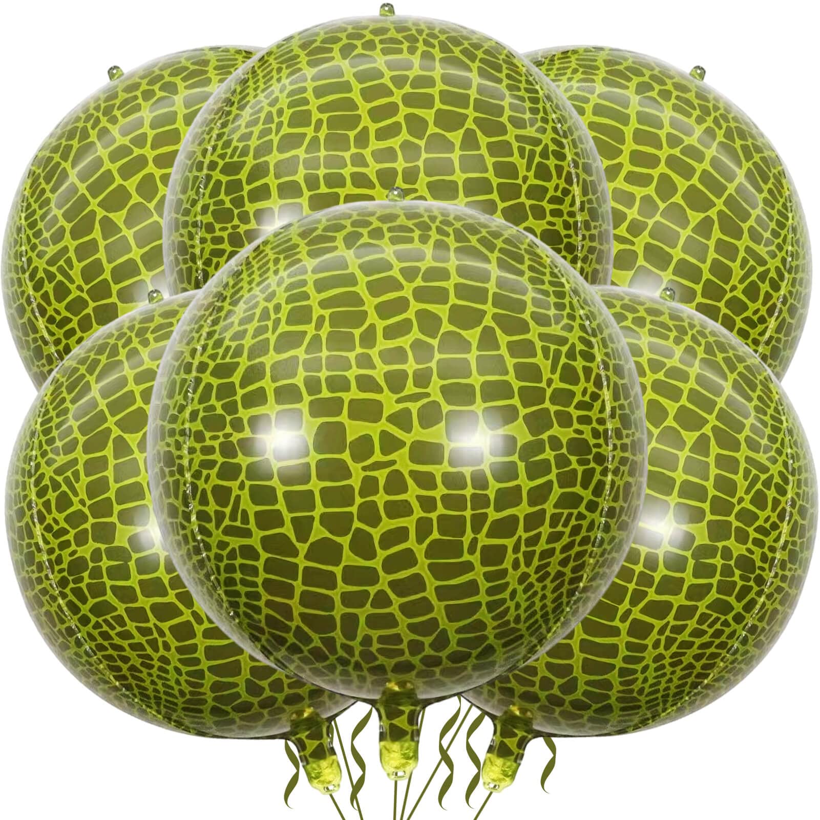 Amazon.com: Crocodile Print Balloons 6 Pack Giant 22 Inch Crocodile ...