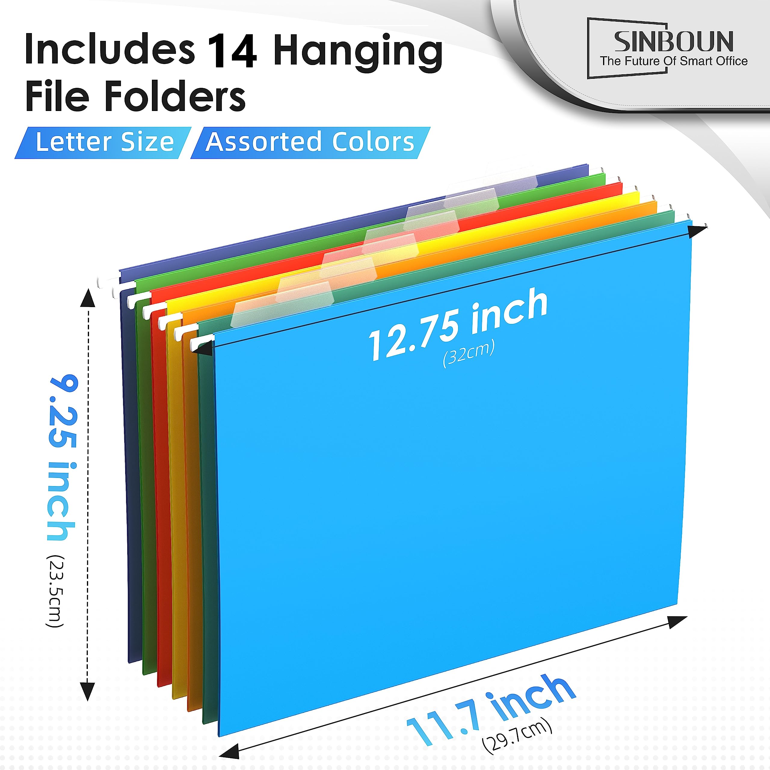 Snapklik.com : Sinboun 2 Pack Hanging File Organizer Letter-Size File ...